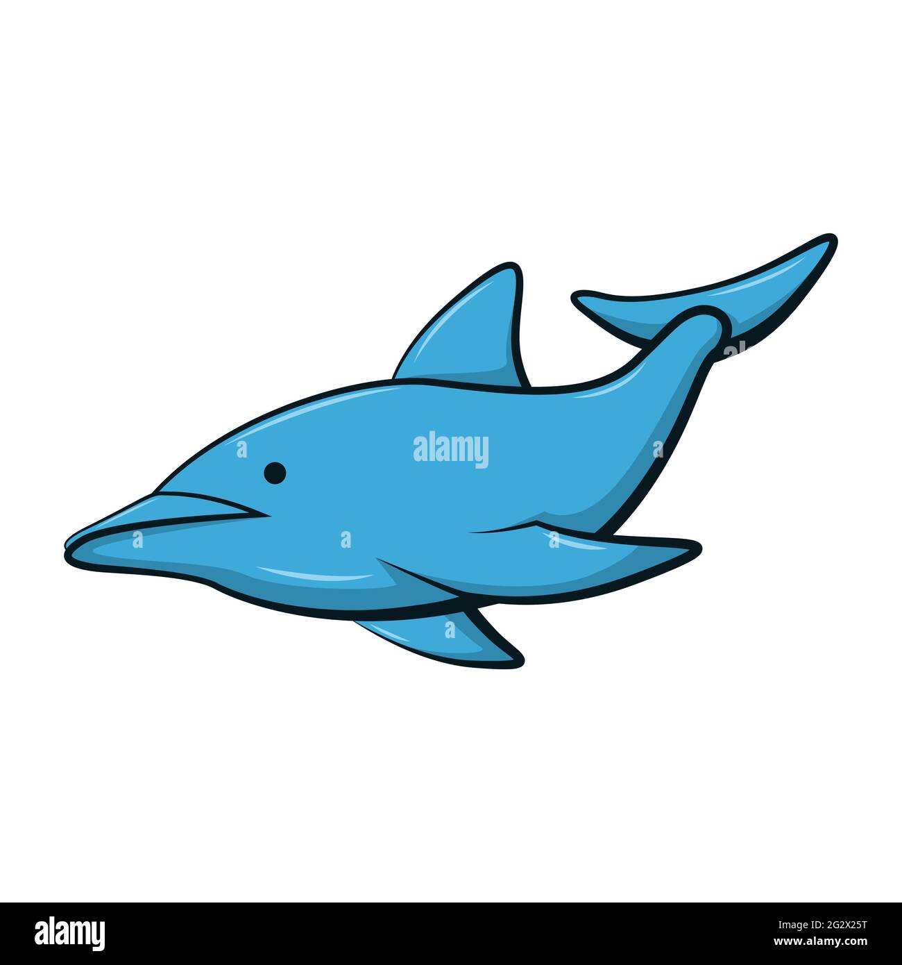 Line art vector illustration of a dolphin Stock Vector Image & Art - Alamy