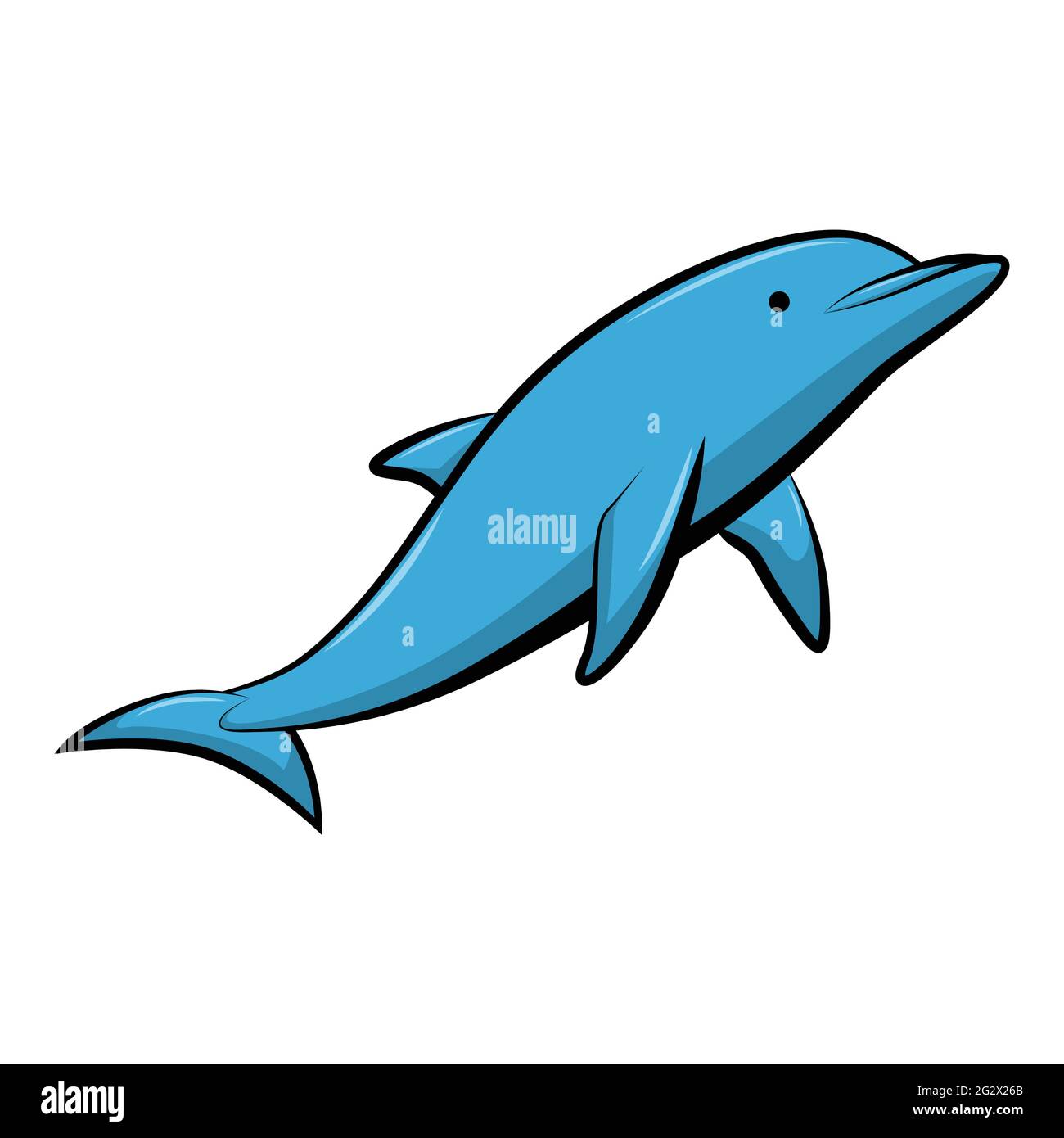 Line art vector illustration of a dolphin Stock Vector Image & Art - Alamy