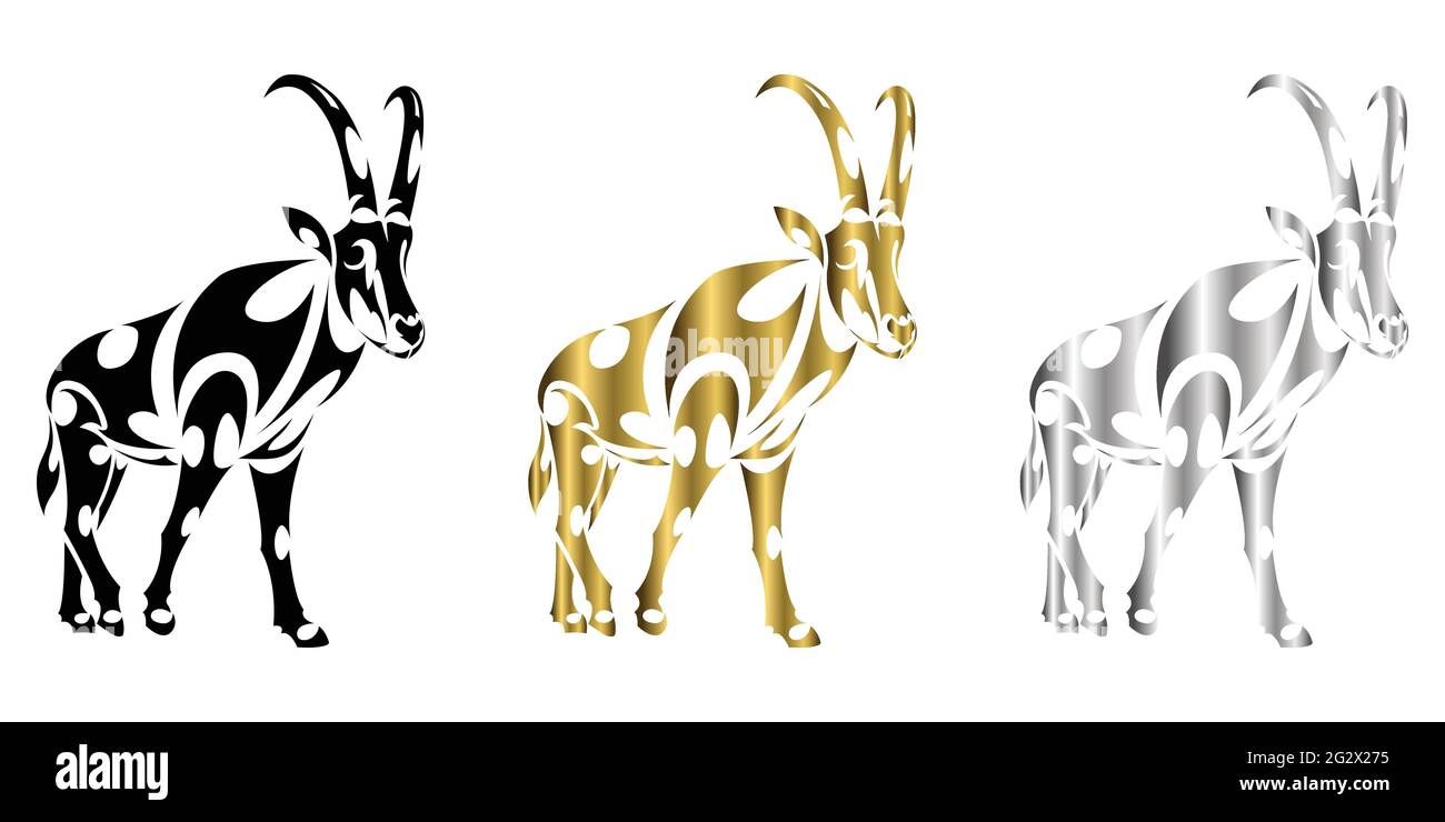 Sable antelope walking line art Stock Vector Image & Art - Alamy