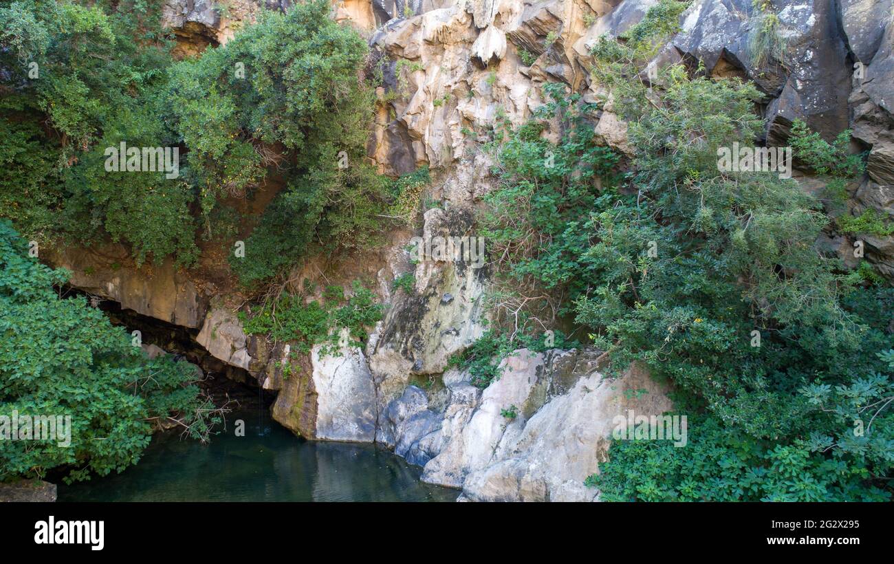 Aerial Photography of the Banias Stream (Banias River or Hermon River ...