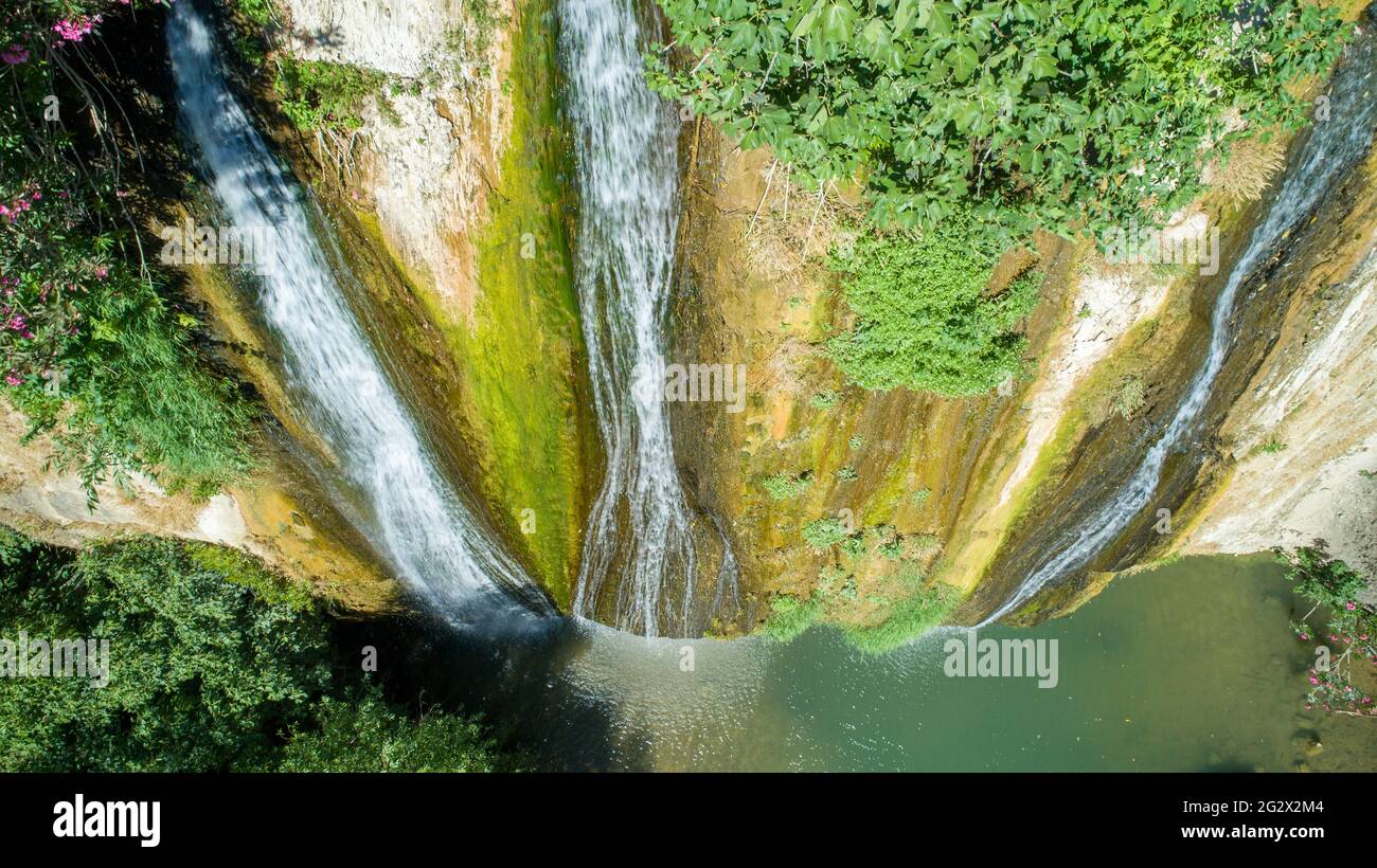 Aerial Photography of the Banias Stream (Banias River or Hermon River ...