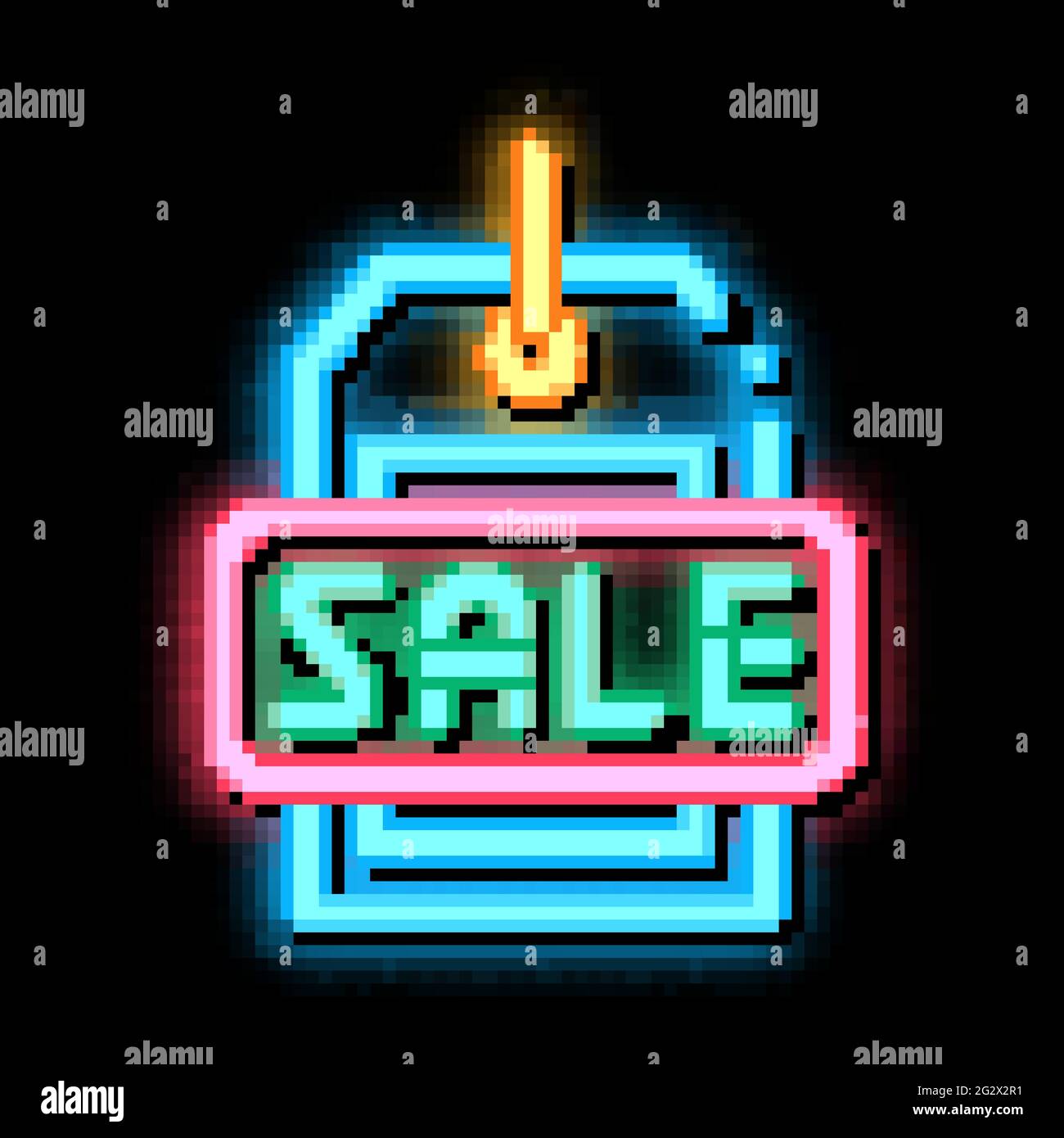 label sale neon glow icon illustration Stock Vector Image & Art - Alamy