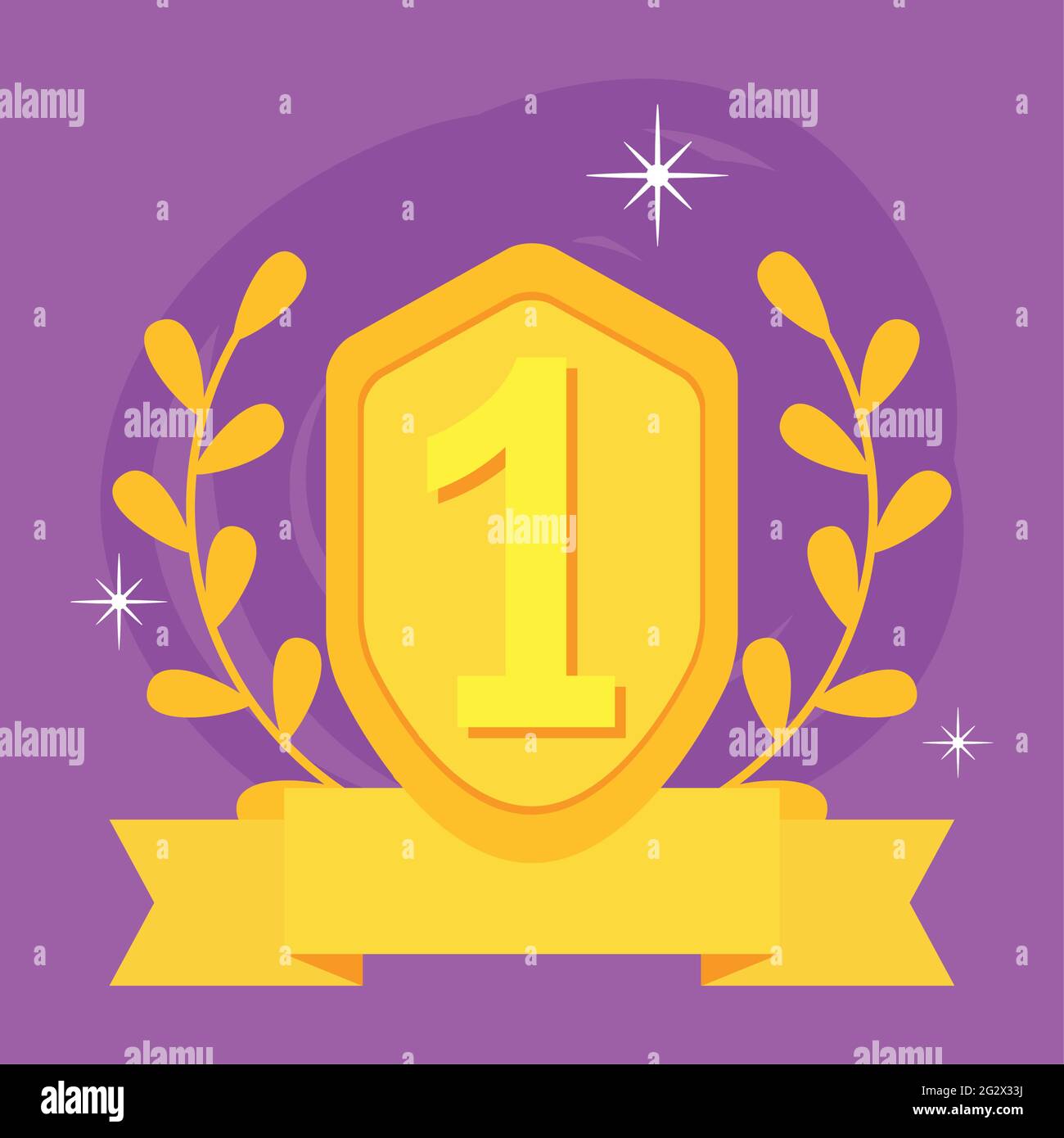 gold number one award illustration Stock Vector Image & Art - Alamy