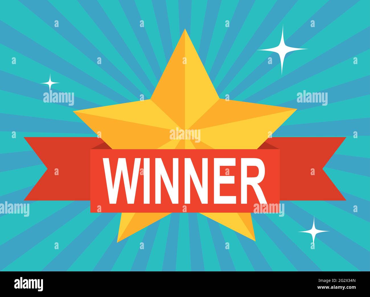 winner gold star illustration design Stock Vector Image & Art - Alamy
