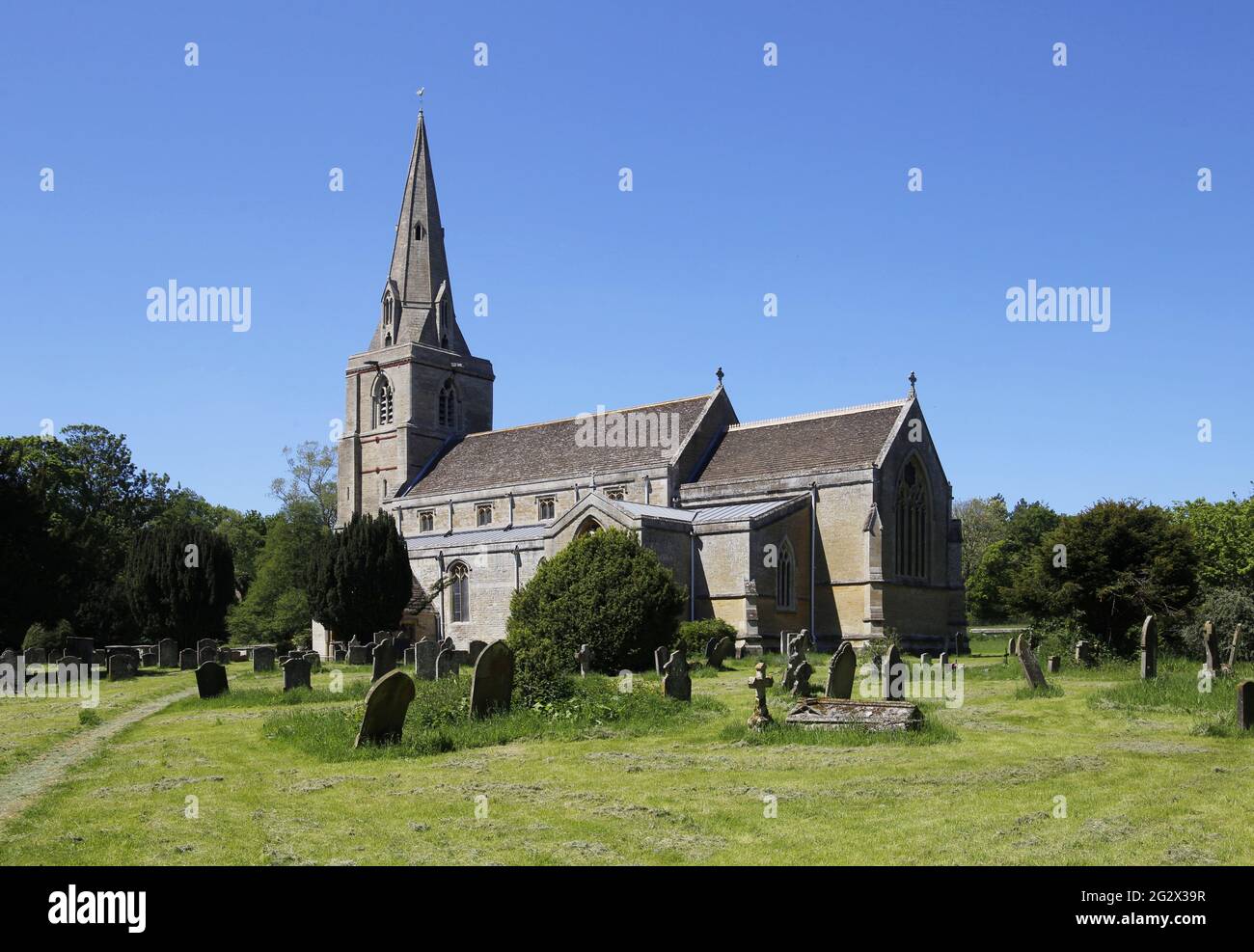 St Peter's Church, Deene, Northamptonshire Stock Photo - Alamy
