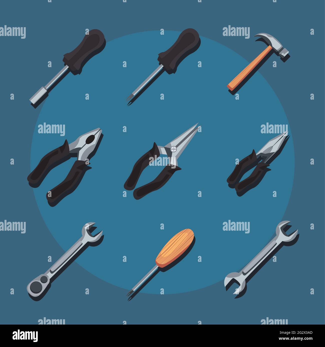 bundle of tools construction icons Stock Vector Image & Art - Alamy