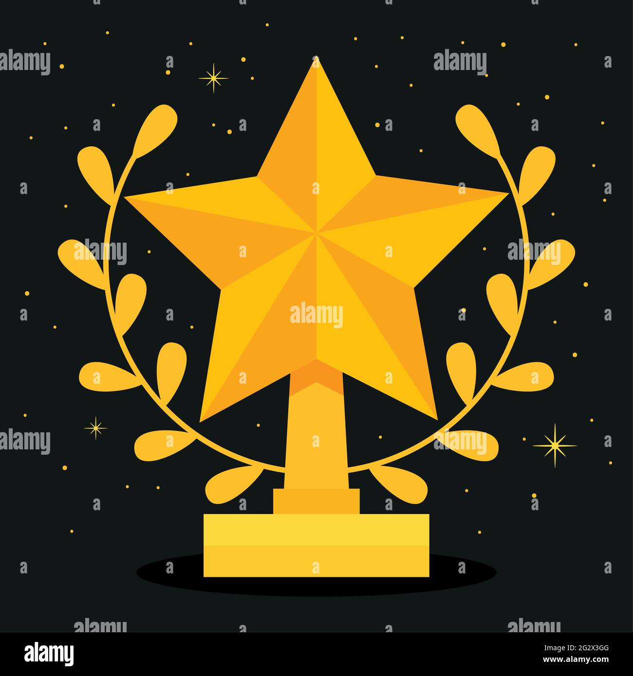 gold star trophy illustration design Stock Vector Image & Art - Alamy