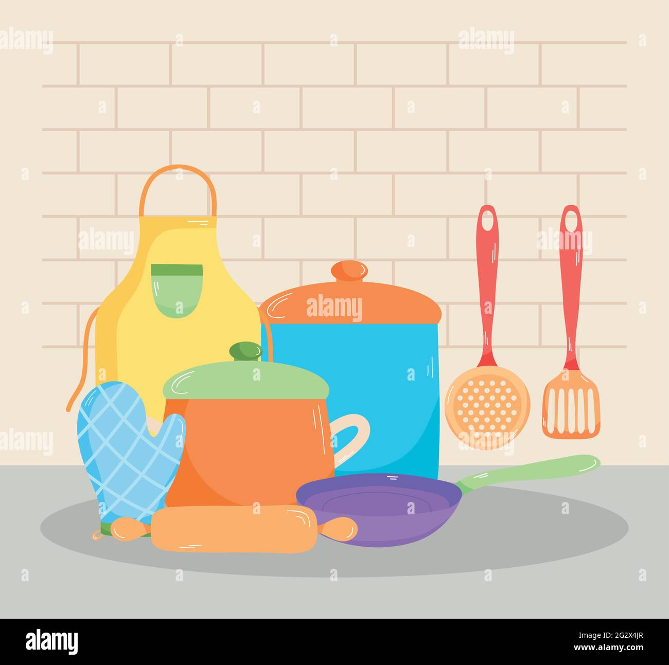 Culinary glove Stock Vector Images - Alamy