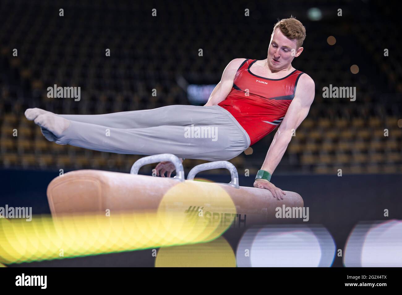 Munich, Germany. 12th June, 2021. Gymnastics: Olympic qualification ...