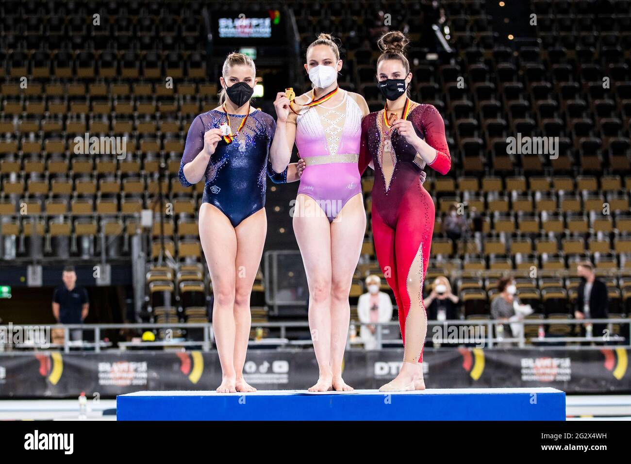 Munich, Germany. 12th June, 2021. Gymnastics: Olympic qualification ...