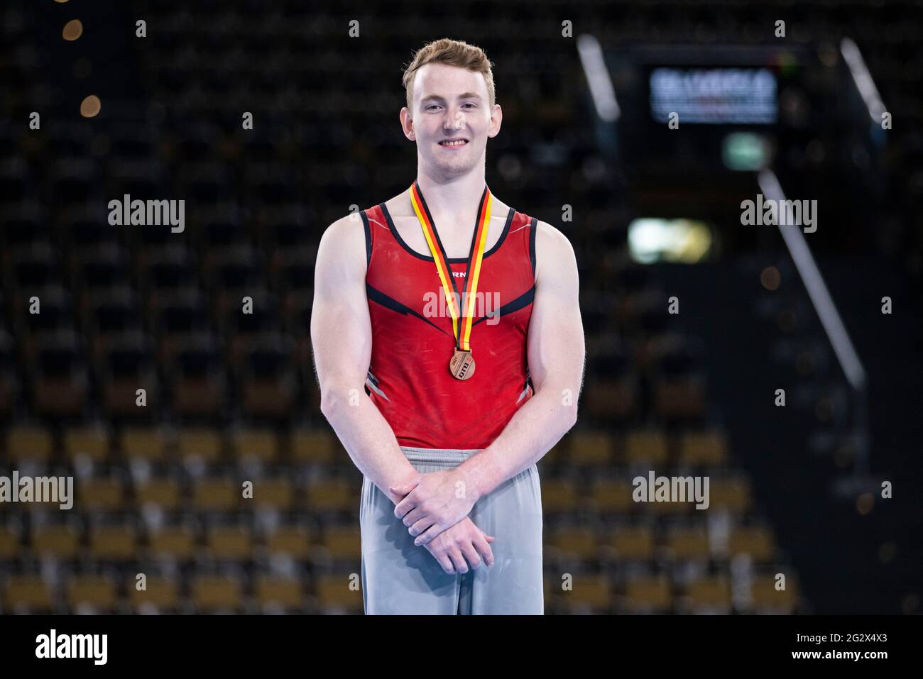 Munich, Germany. 12th June, 2021. Gymnastics: Olympic qualification ...