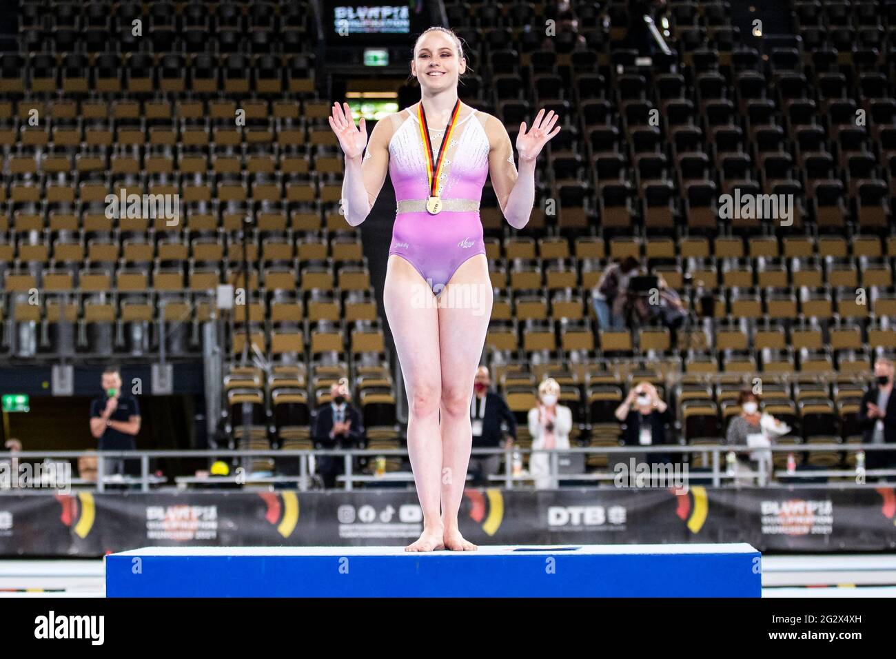 Munich, Germany. 12th June, 2021. Gymnastics: Olympic qualification ...