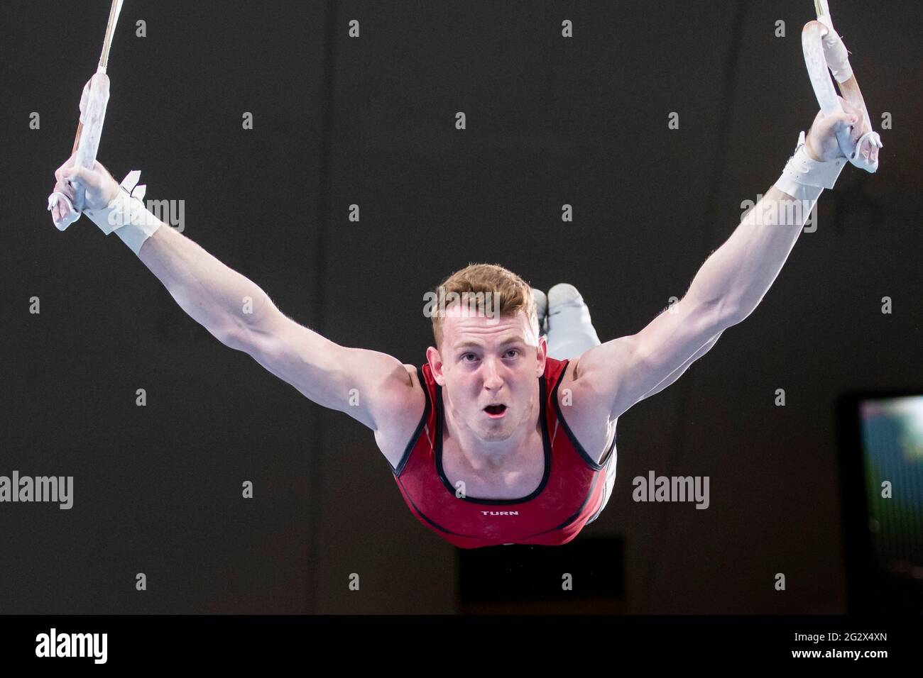 Munich, Germany. 12th June, 2021. Gymnastics: Olympic qualification ...