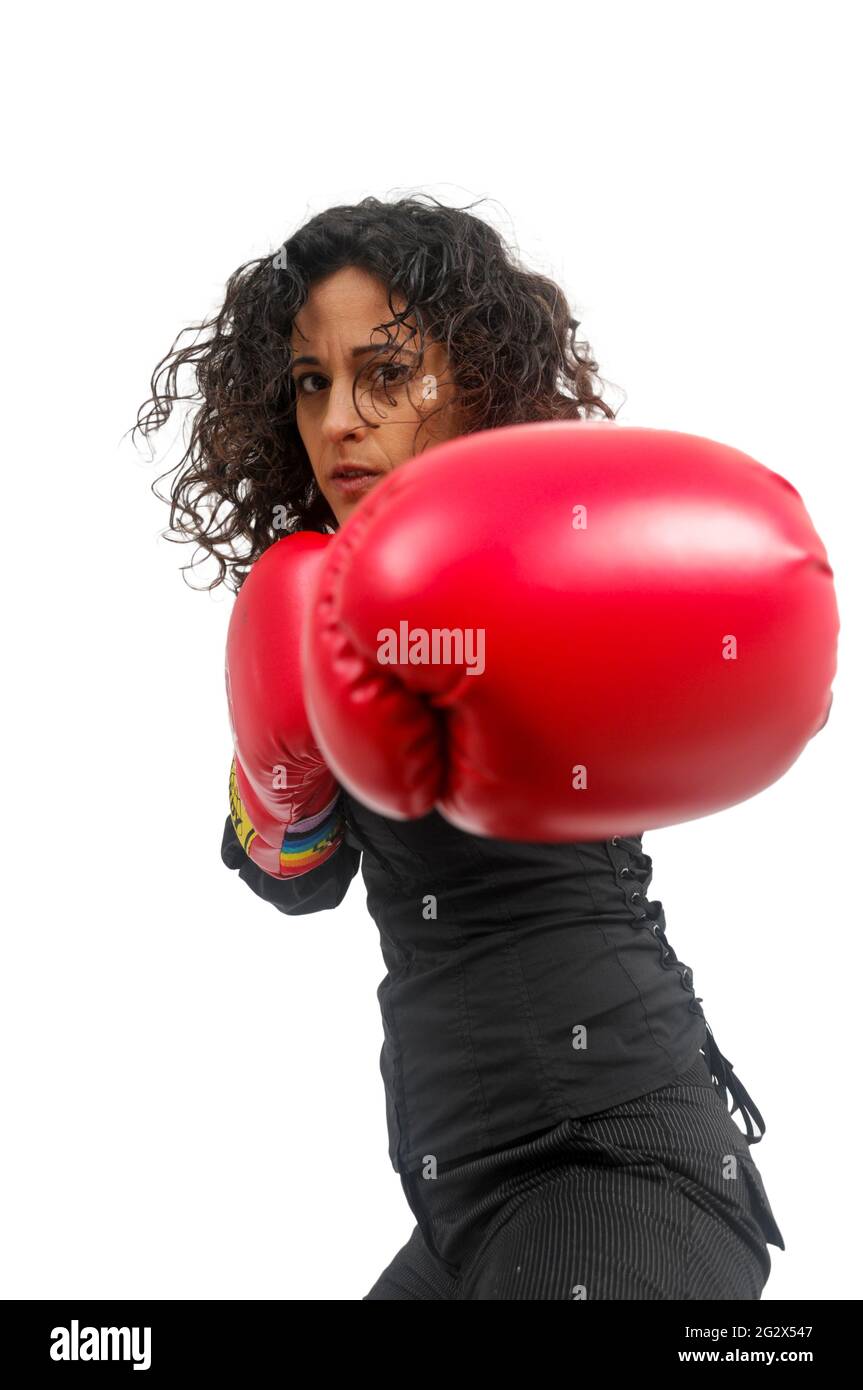 powerful Female MMA boxer Stock Photo - Alamy