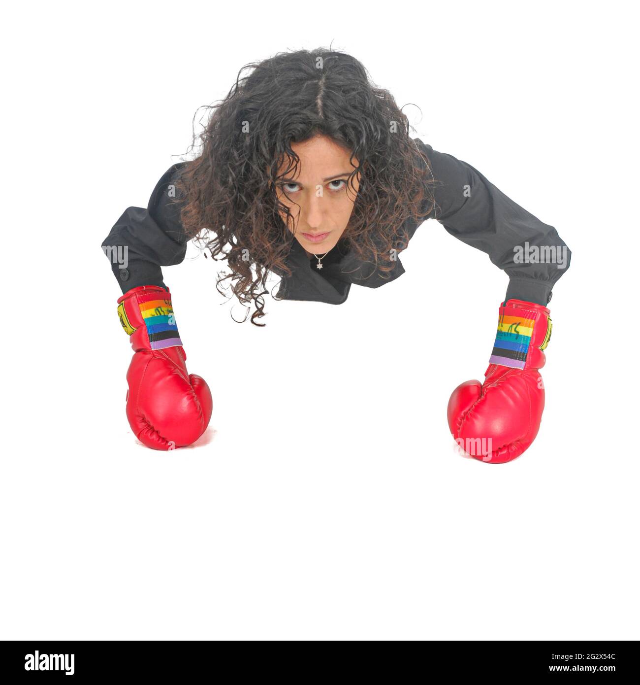 powerful Female MMA boxer Stock Photo - Alamy