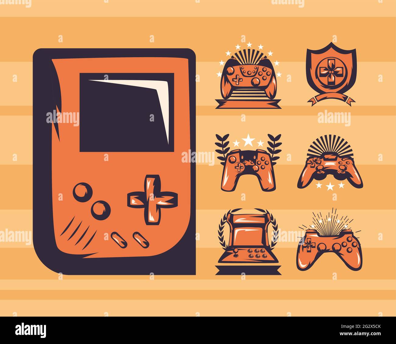 Games labels Stock Vector Images - Alamy