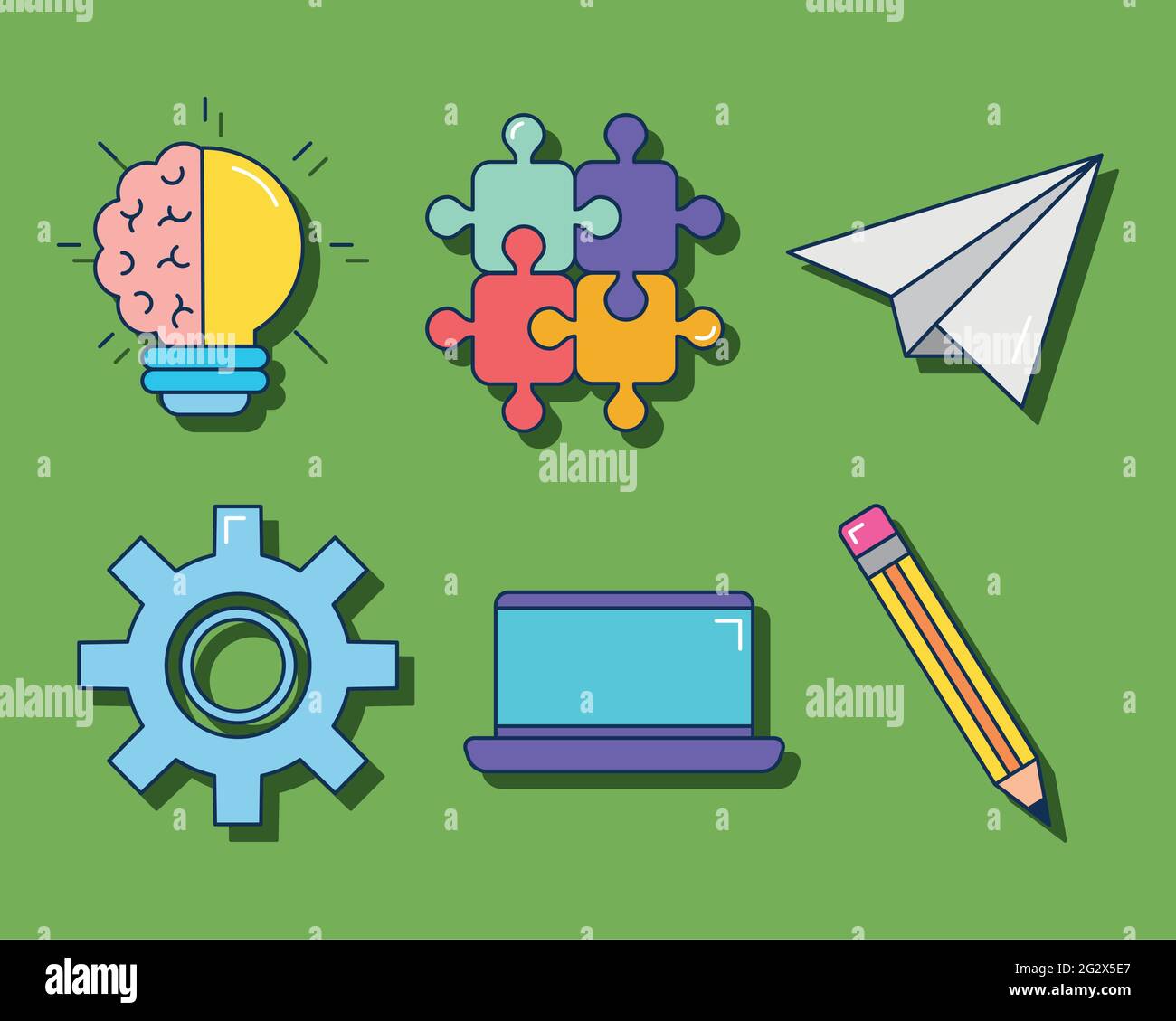 idea and creativity icon set Stock Vector Image & Art - Alamy