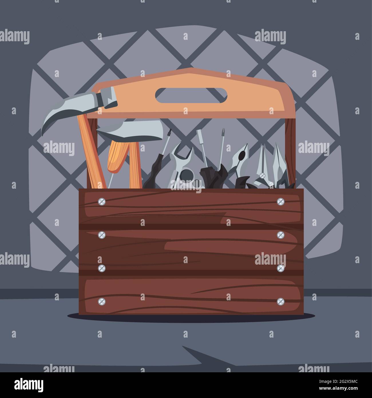 Screwdrivers toolbox Stock Vector Images - Alamy