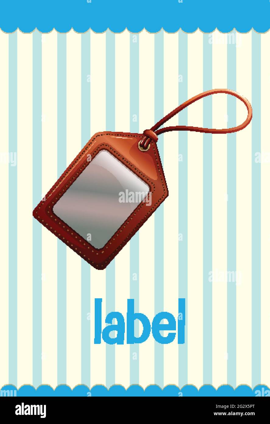 Vocabulary Flashcard With Word Label Illustration Stock Vector Image And Art Alamy