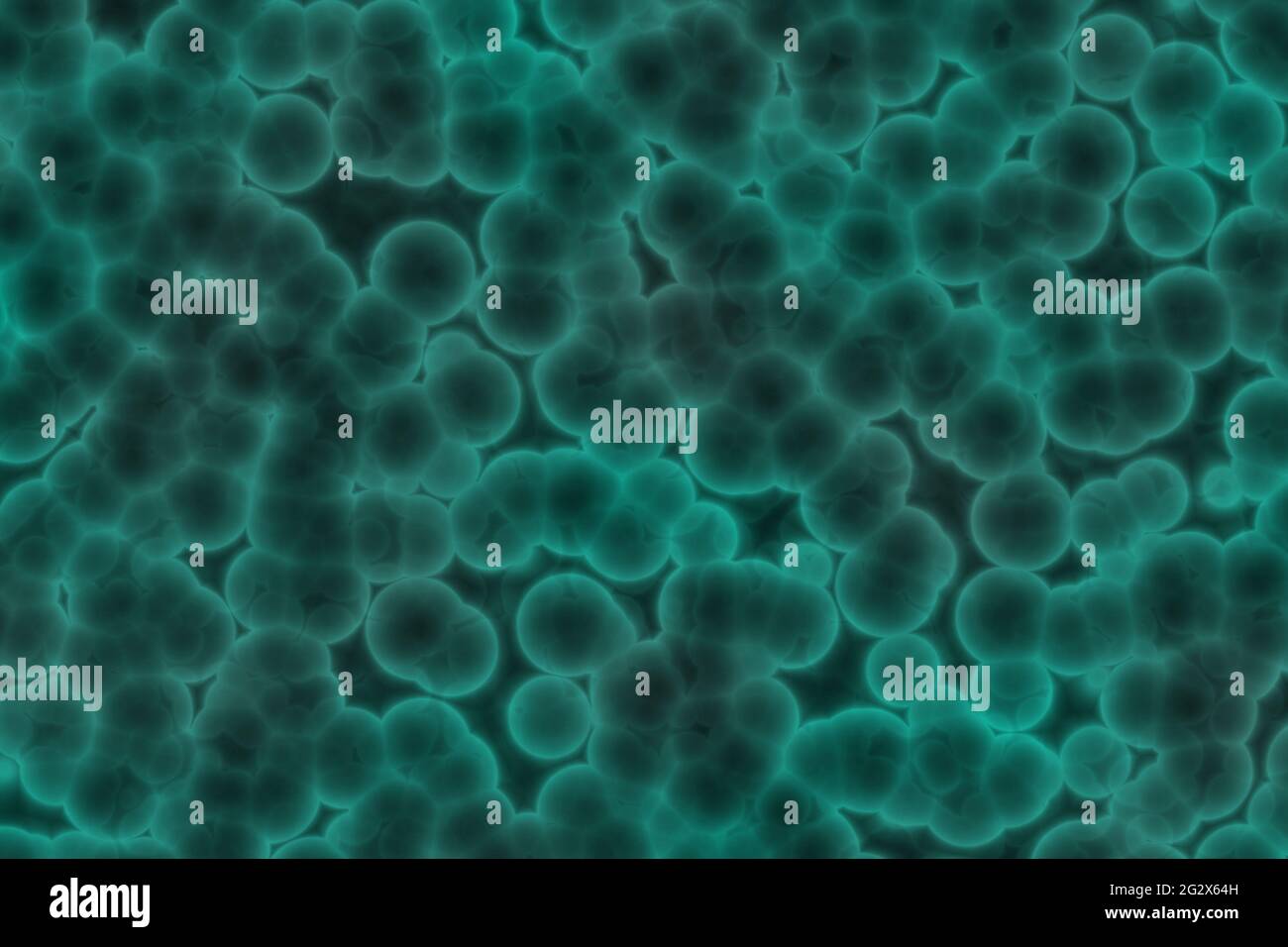 amazing design light blue many biological bacterias digital drawn ...