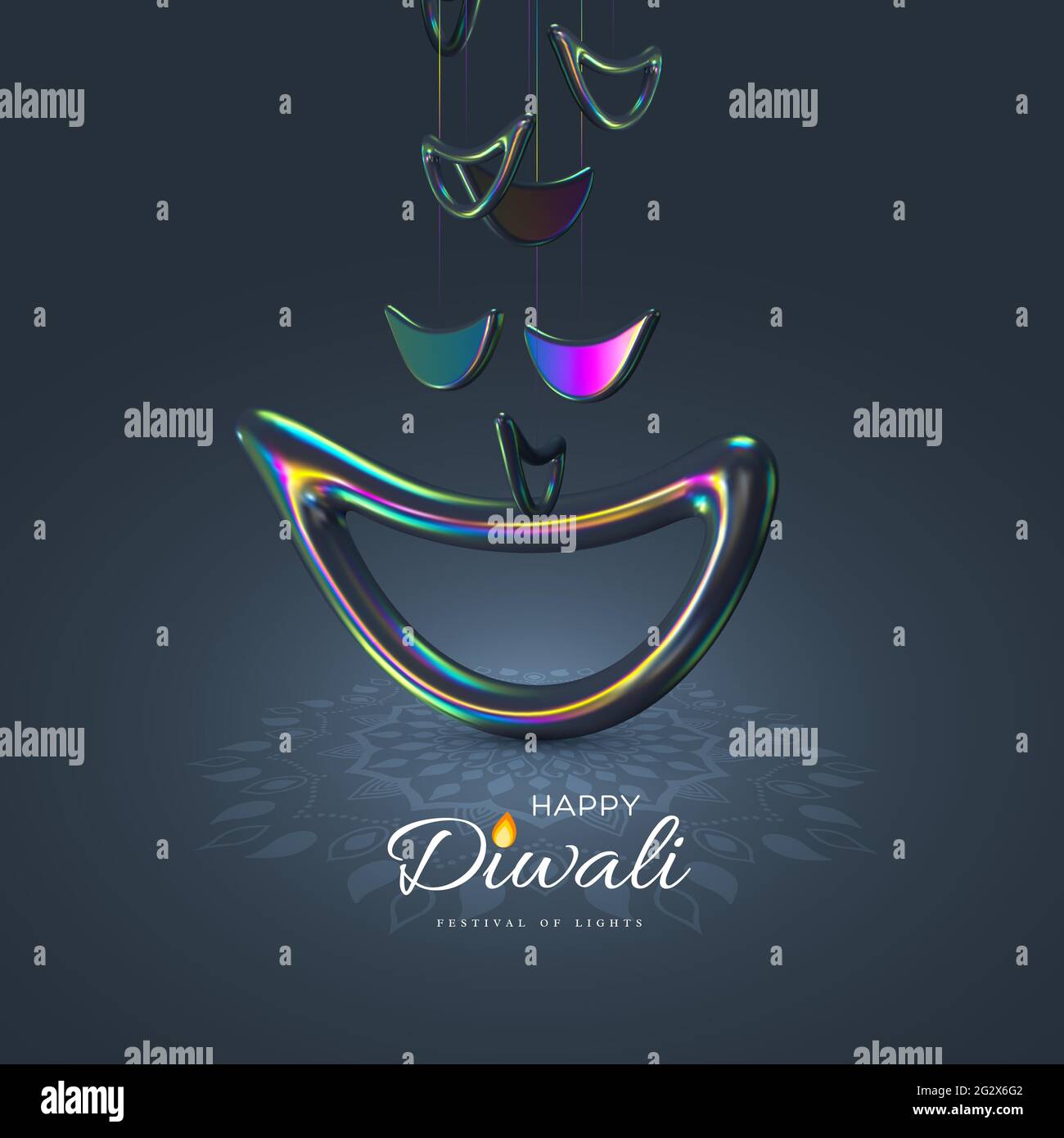 Realistic diwali festival lights hi-res stock photography and images ...
