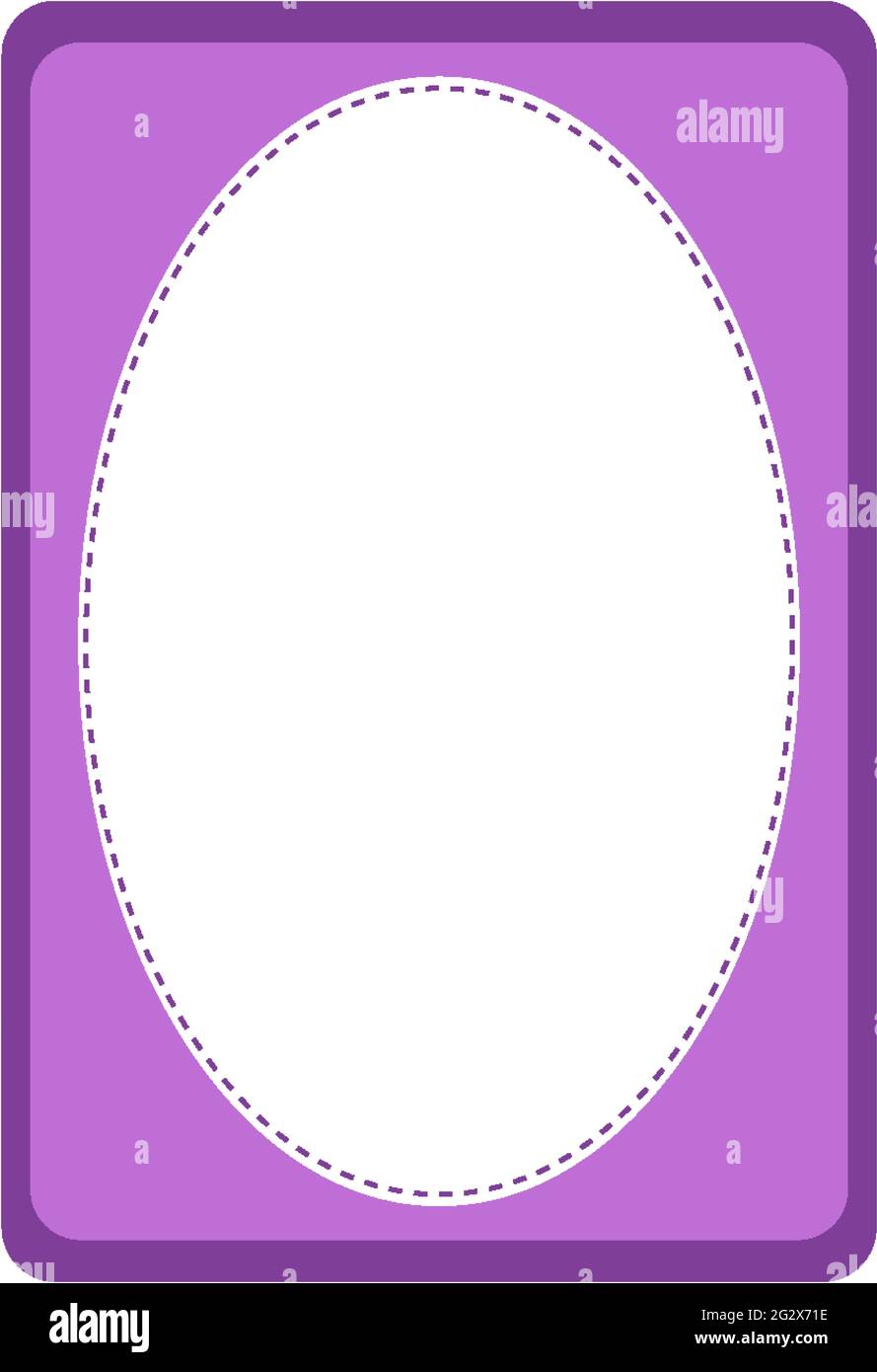 Empty oval shape banner template illustration Stock Vector Image & Art ...