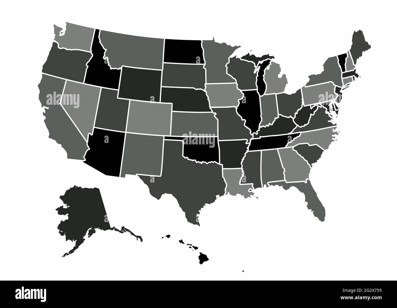 USA map vector illustration Stock Vector Image & Art - Alamy