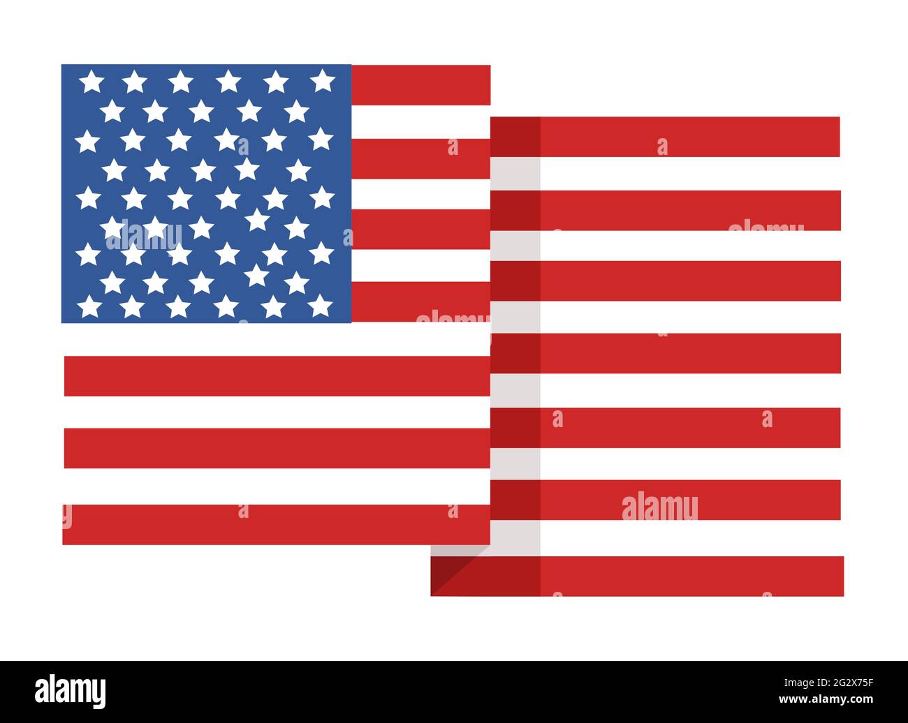 Vector American Flag illustration Stock Vector Image & Art - Alamy