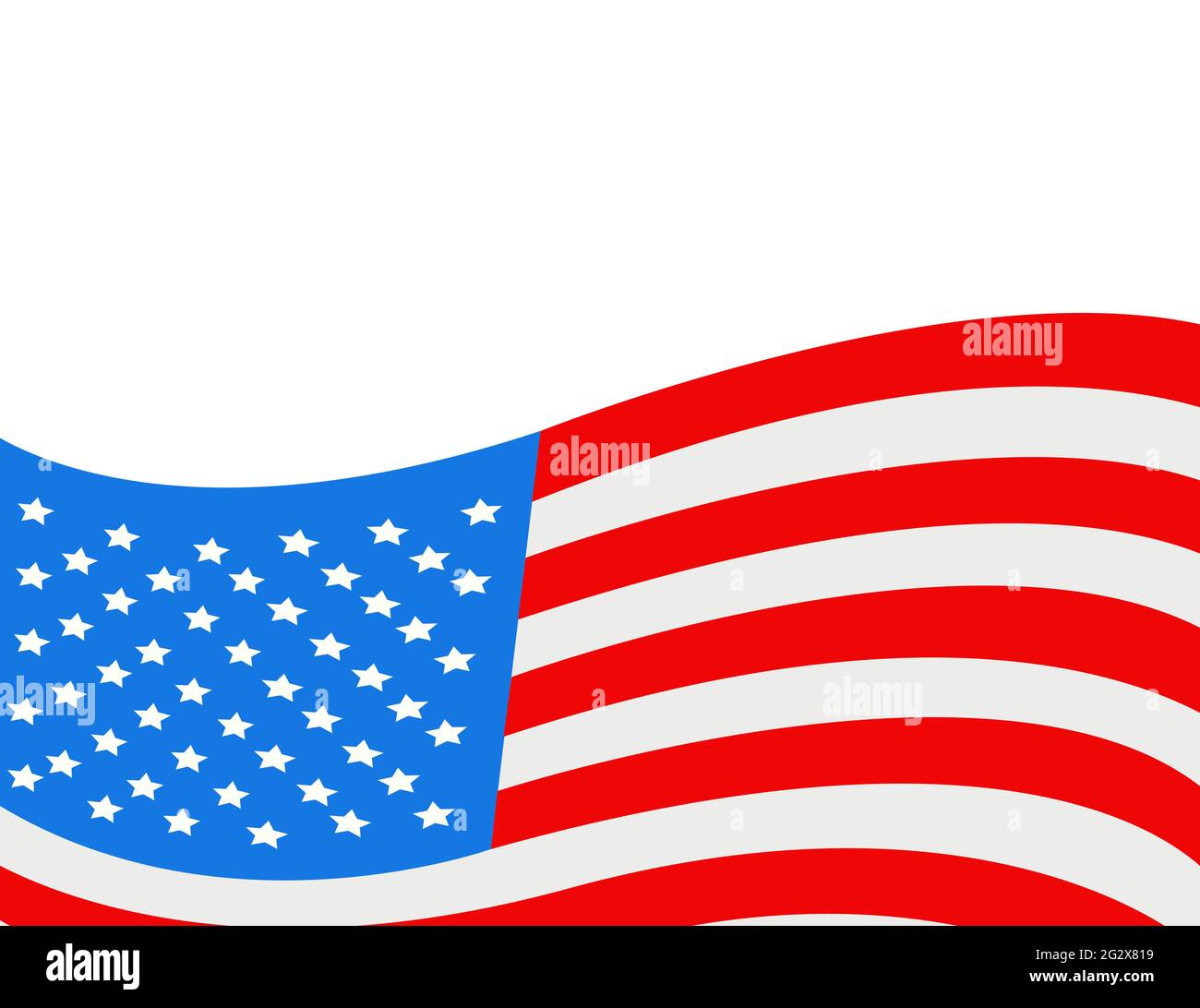 Vector American Flag illustration Stock Vector Image & Art - Alamy