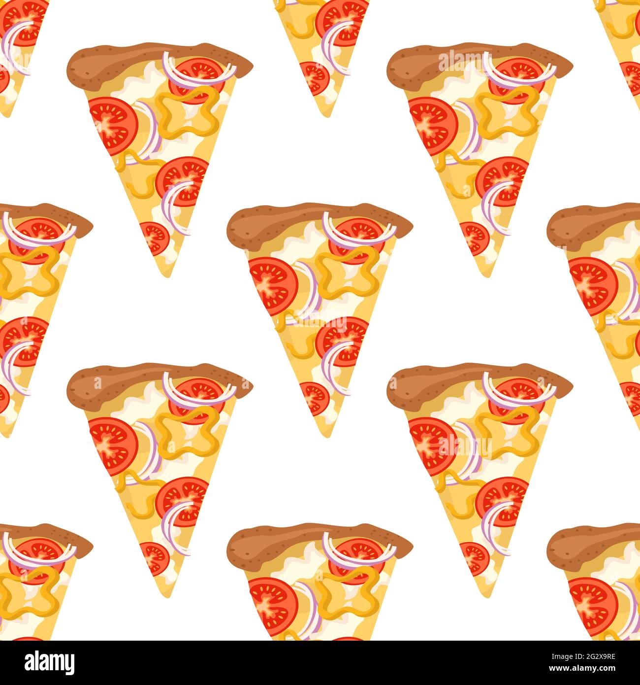 Pepperoni pizza pattern illustration Stock Vector Images - Alamy