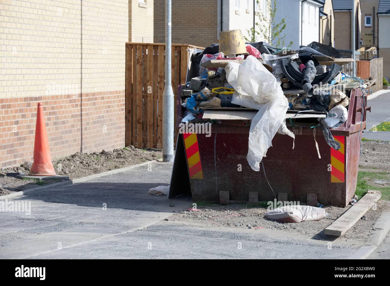 Rubbish and garbage in skip for disposal at dump site Stock Photo - Alamy