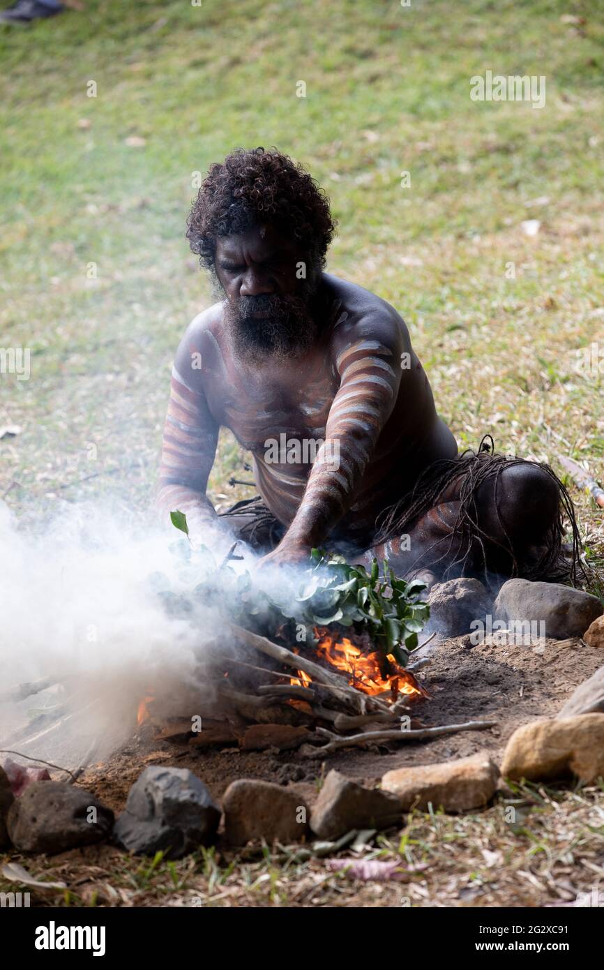 Cooktown, Queensland, Australia. 13th of June 2021. A re-enactment ...