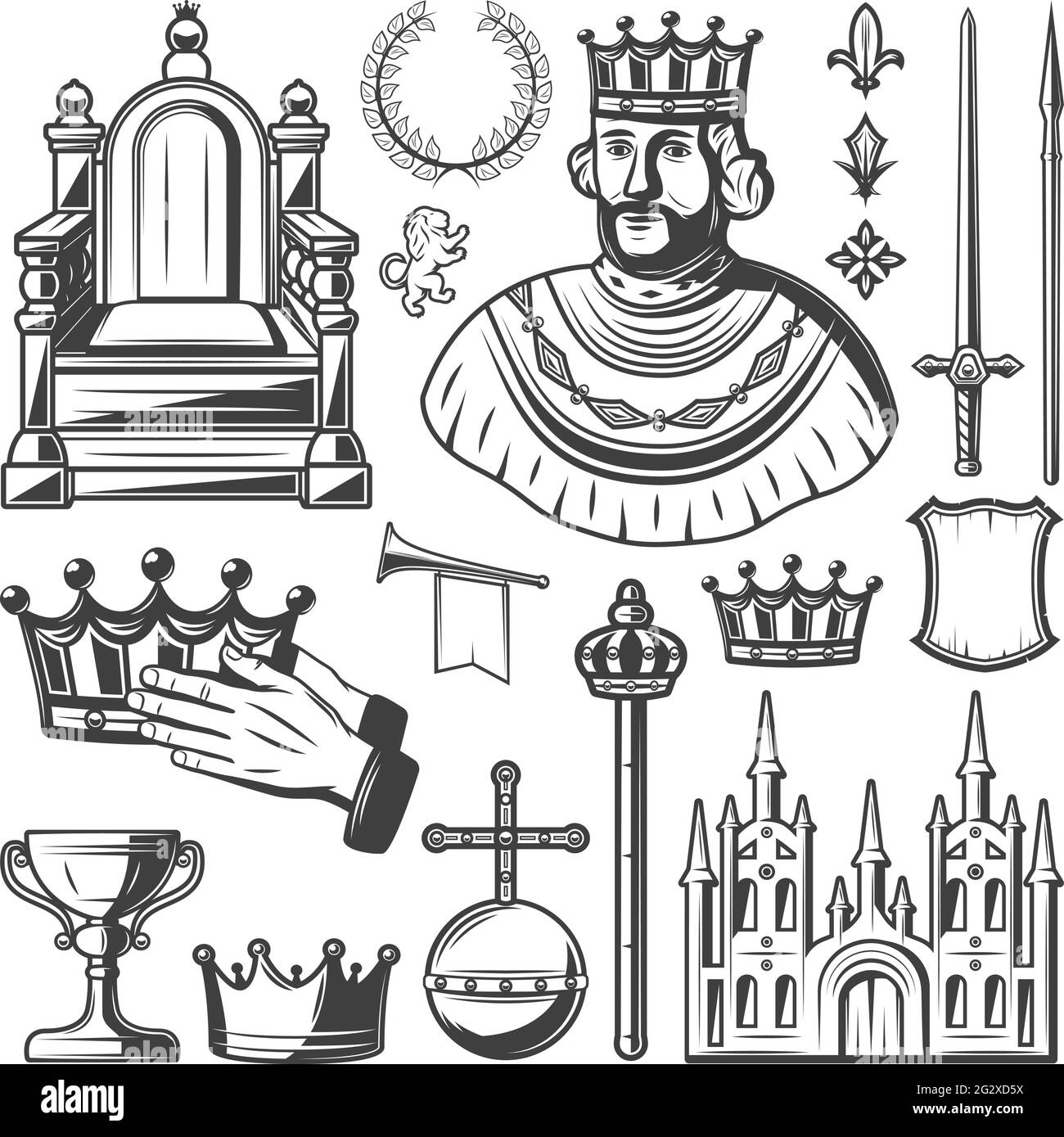 Royal Trumpet Stock Vector Images - Alamy