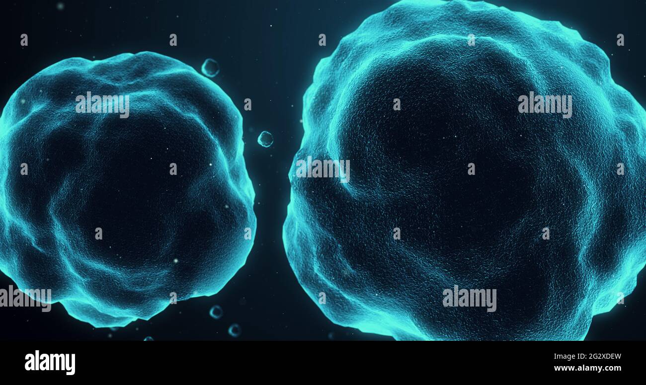 Organic cells moving in human tissue, microscopic view Stock Photo - Alamy