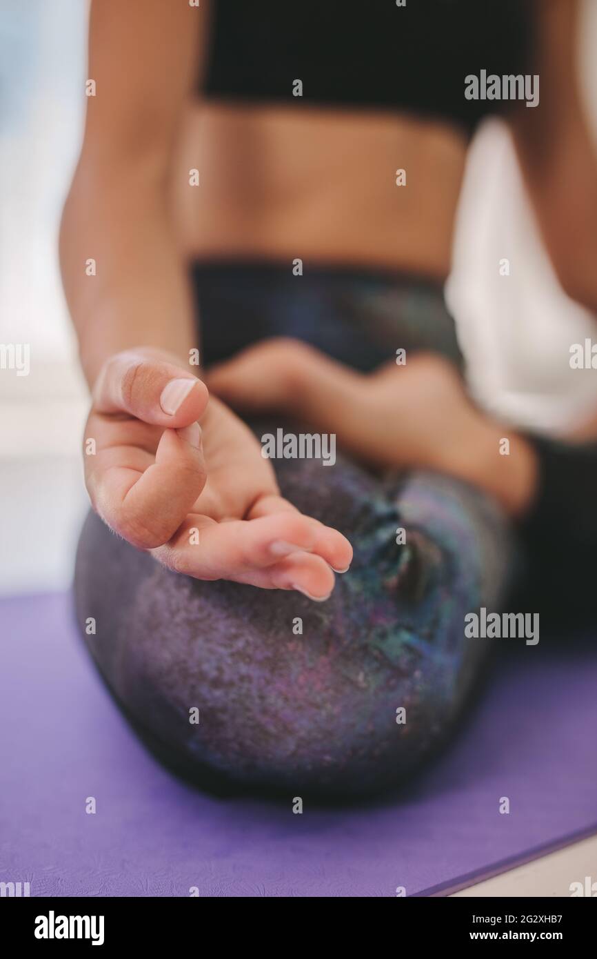Hand in lotus pose hi-res stock photography and images - Alamy