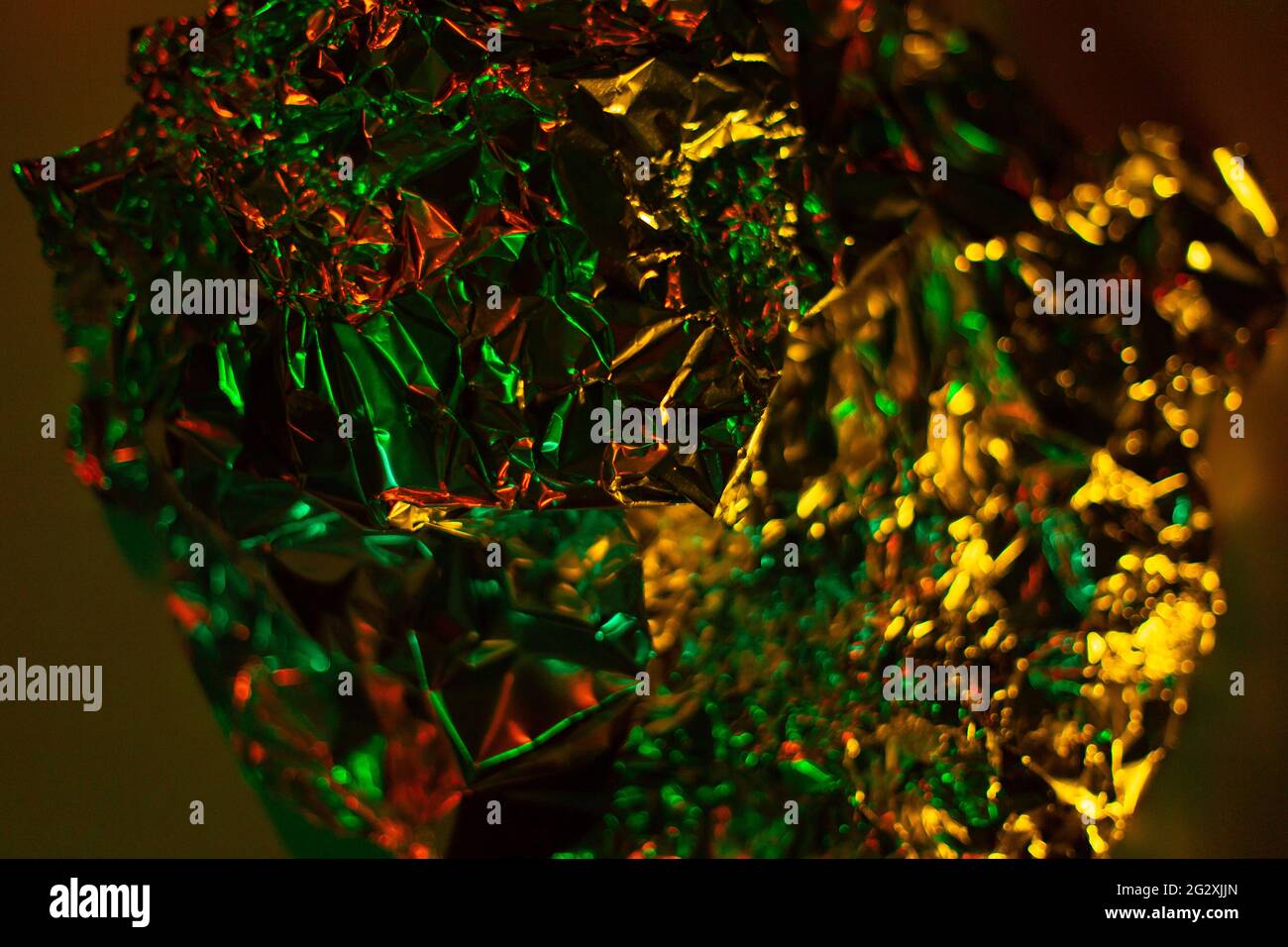 Colorful crumpled foil paper texture Stock Photo - Alamy