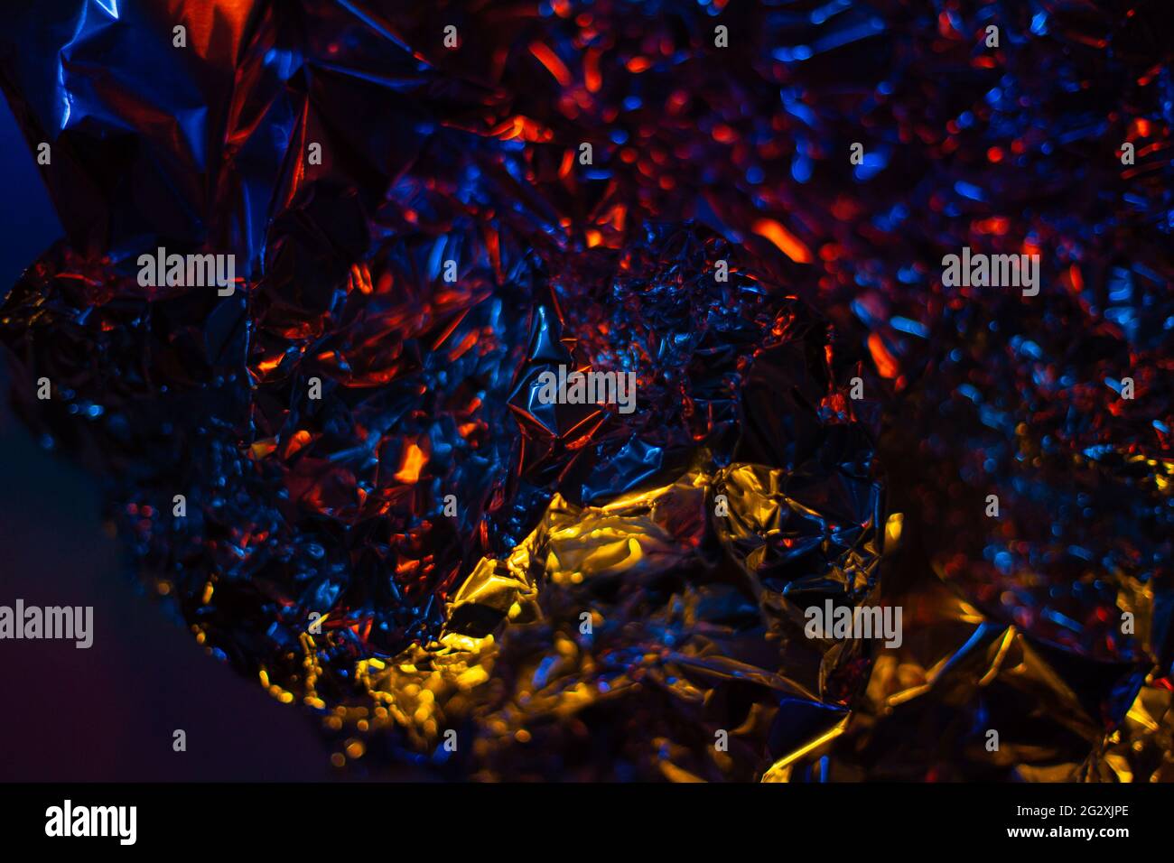 Colorful crumpled foil paper texture Stock Photo - Alamy
