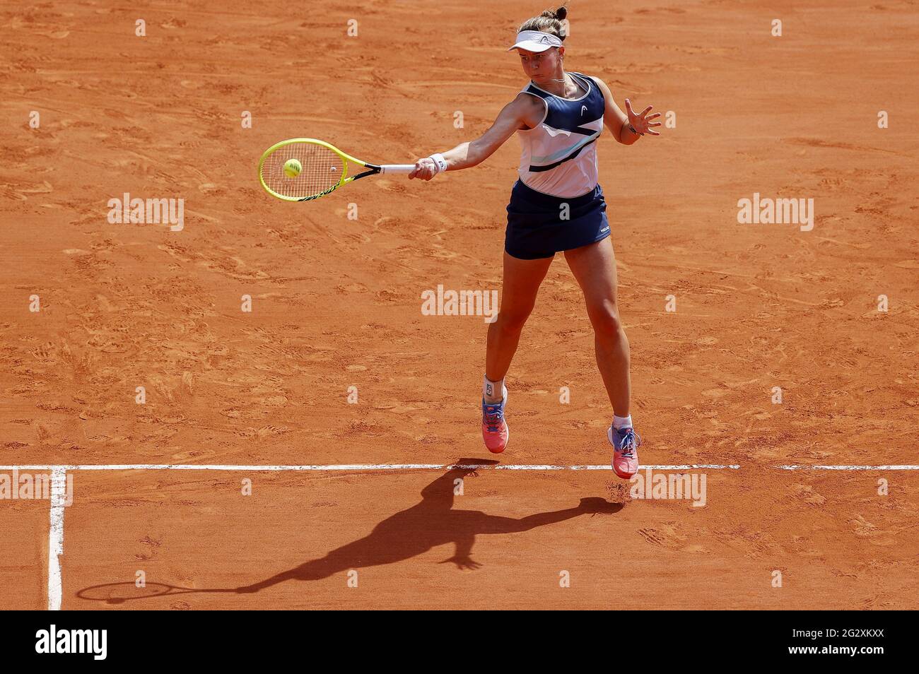 Barbora Krejcikova of Czech Republic during the Roland-Garros 2021 ...