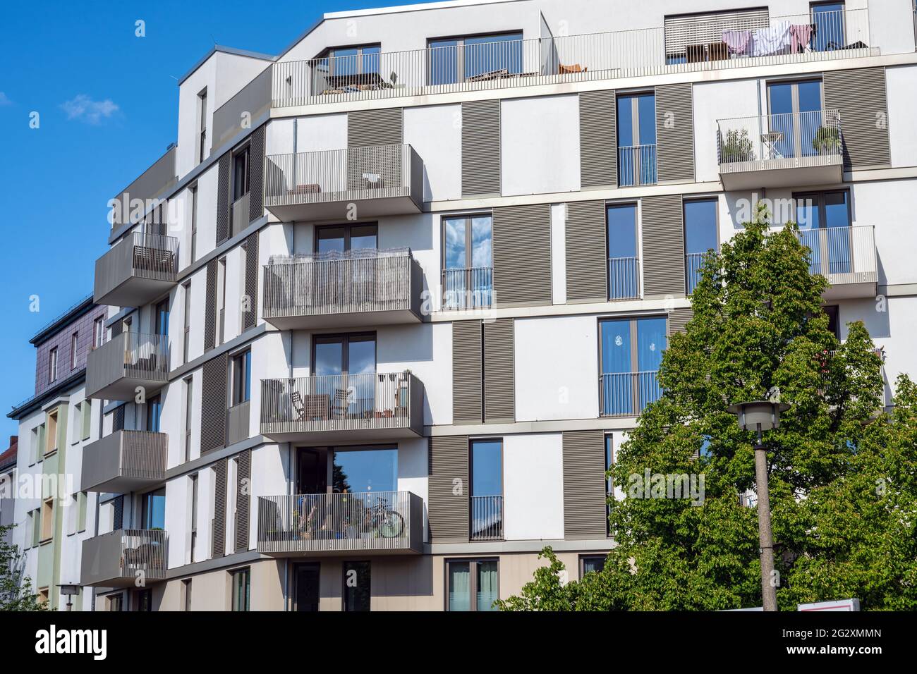 Modern apartment building seen in Berlin, Germany Stock Photo - Alamy
