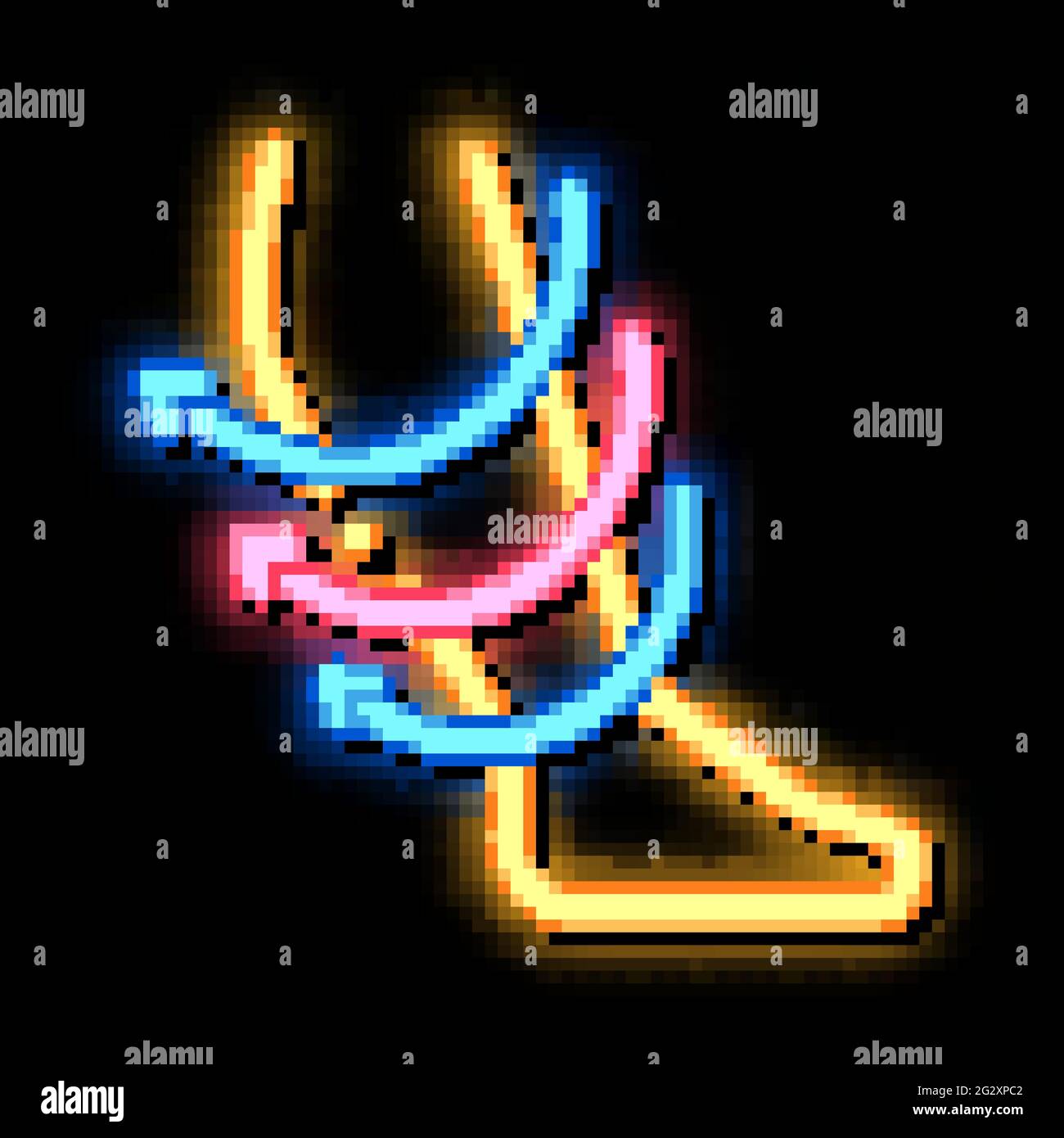 healthy leg neon glow icon illustration Stock Vector Image & Art - Alamy