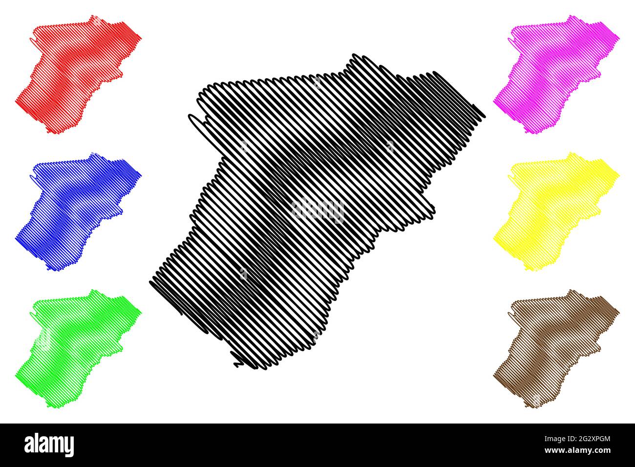 Map of front royal virginia hi-res stock photography and images - Alamy