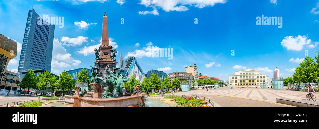Panorama over the city center of leipzig hi-res stock photography and ...