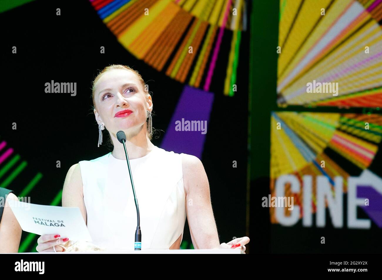 Malaga, Spain. 12th June, 2021. Actress Cristina Castaño seen during ...