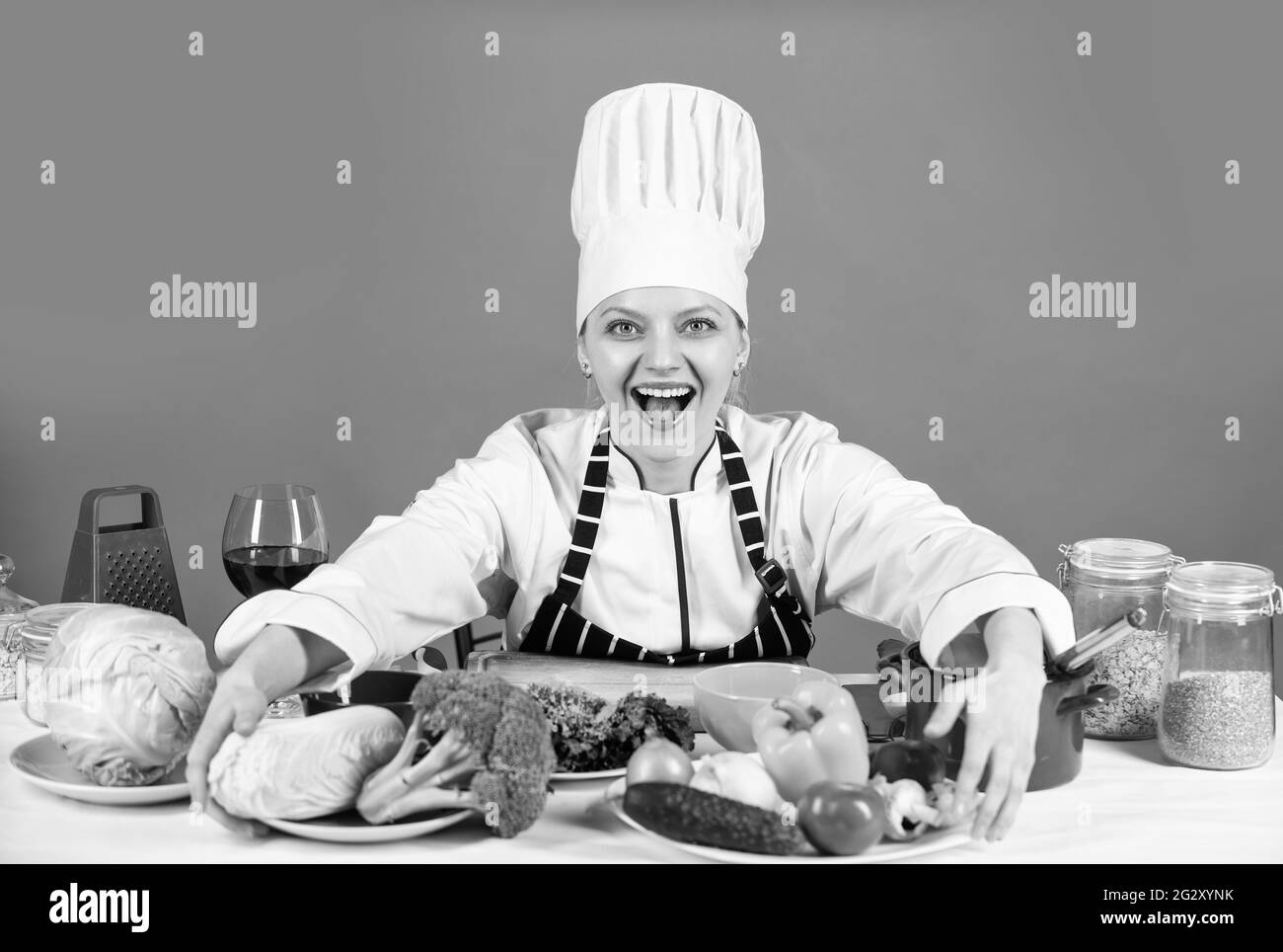 Food being cooked Black and White Stock Photos & Images - Alamy