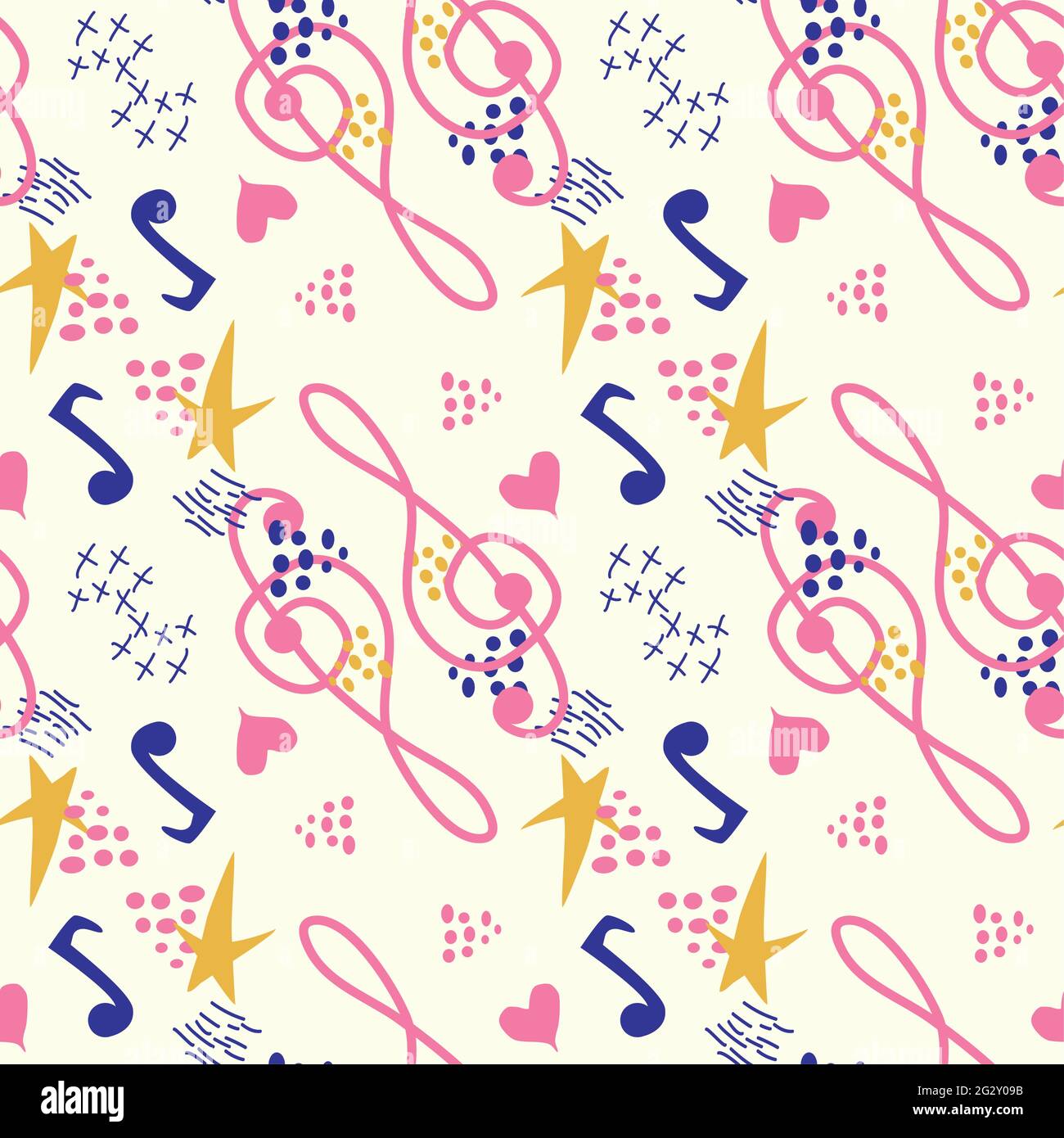 Classic musical patterns, with sheet music and treble clef, great ...