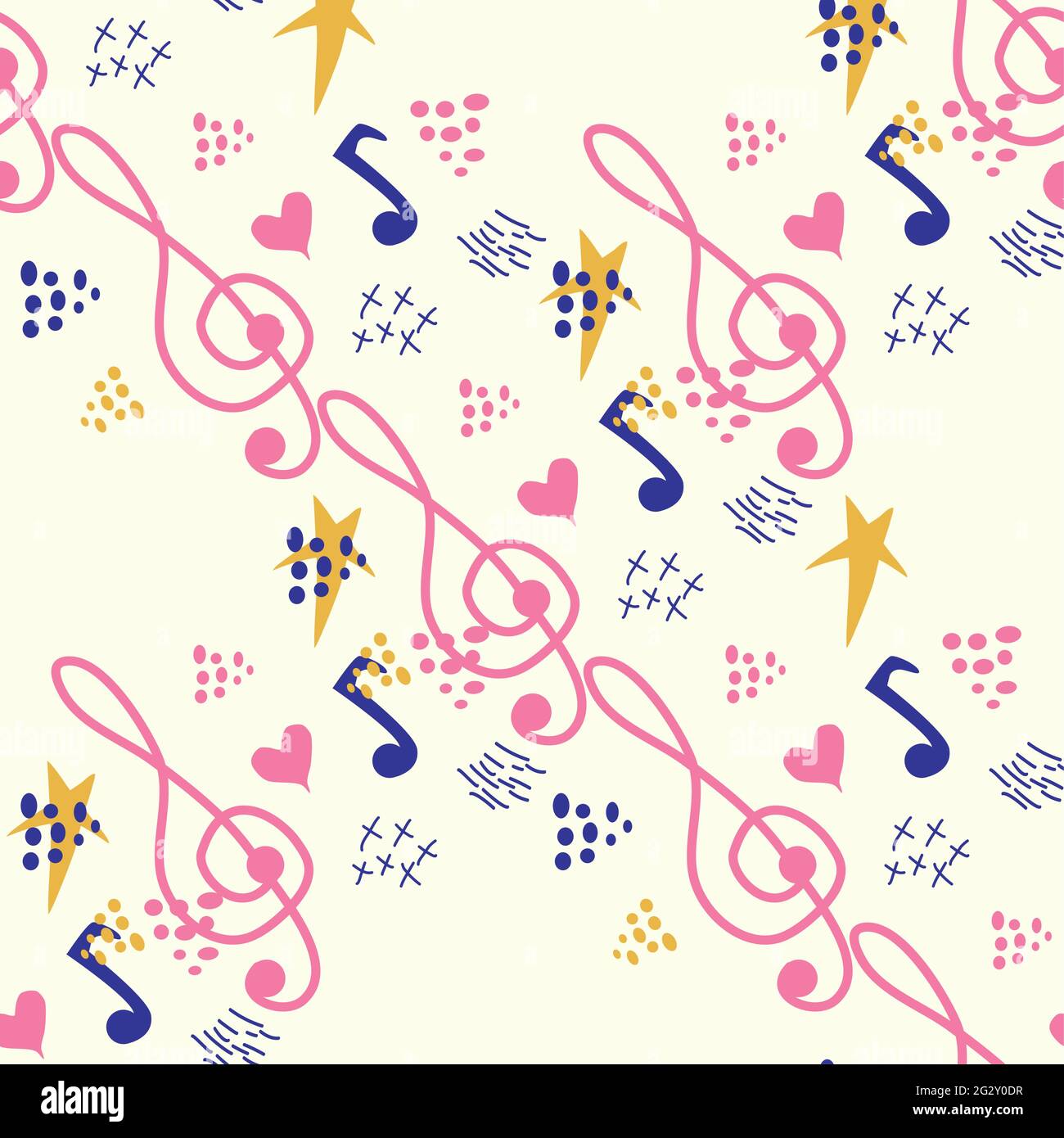 Classic musical patterns, with sheet music and treble clef, great ...