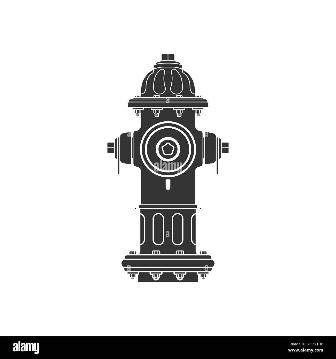 Realistic fire hydrant icon. Equipment for water supply during fire ...