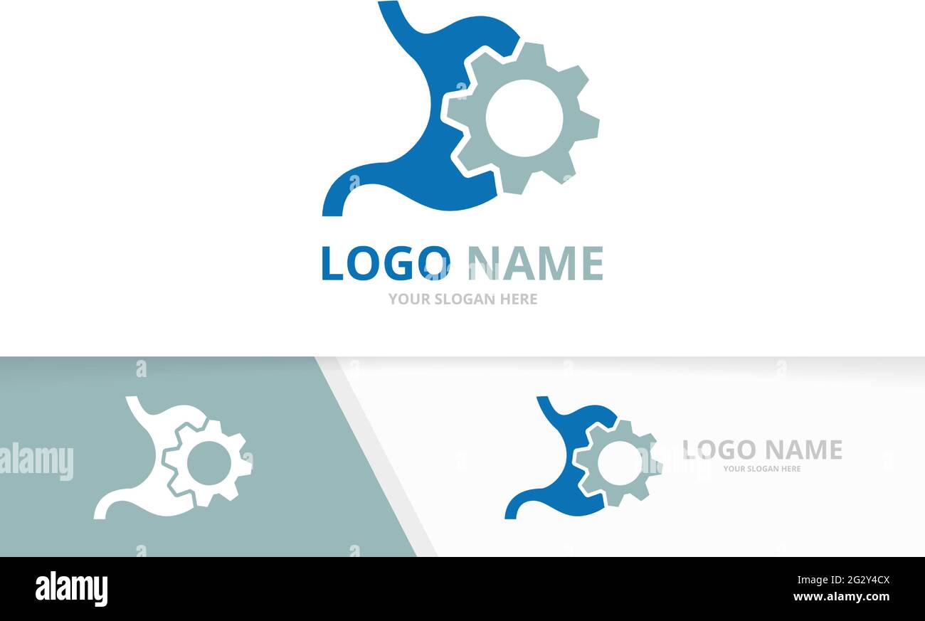 Vector industrial stomach logo combination. Unique gastrointestinal ...