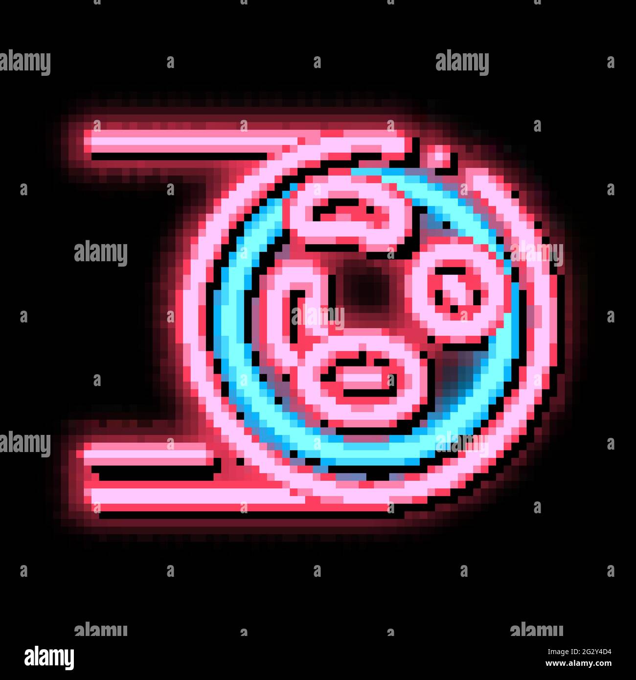 Healthy Artery Neon Glow Icon Illustration Stock Vector Image And Art Alamy