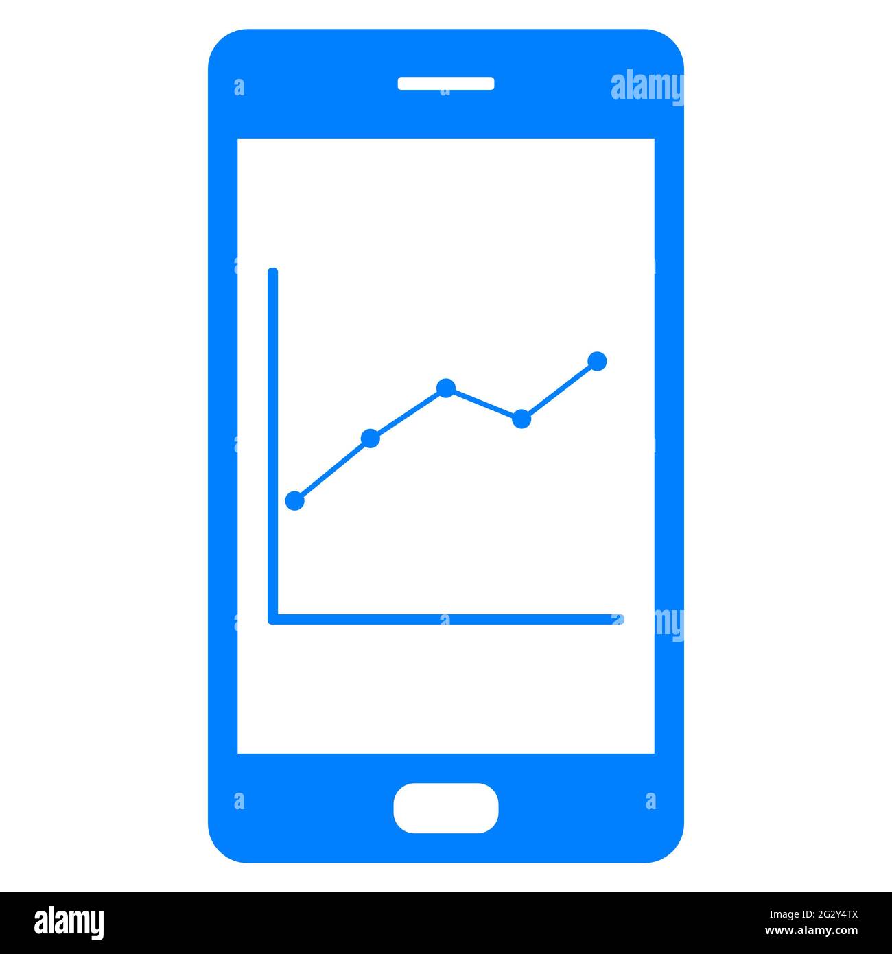 Chart and smartphone Stock Photo - Alamy